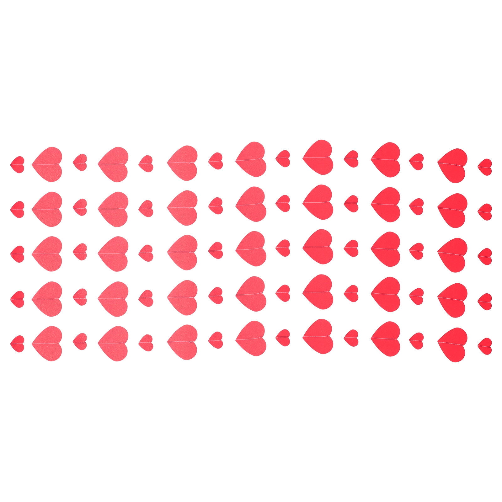 OFFIGAM 5Pcs Heart Gar Paper Banner Red Hanging Wedding Decorations for ...