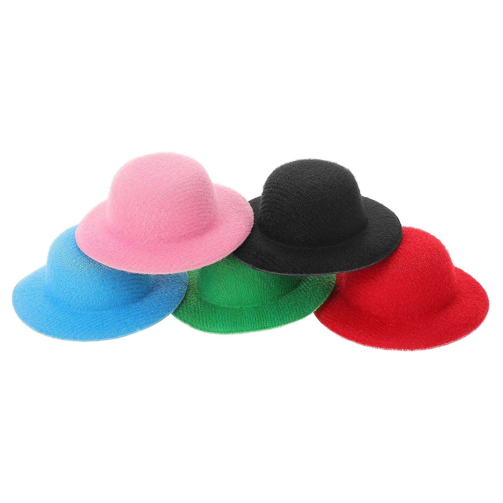 OFFIGAM 5Pcs Assorted Color Cloth Miniature Top Hats For Diy Projects And Home Decoration ...