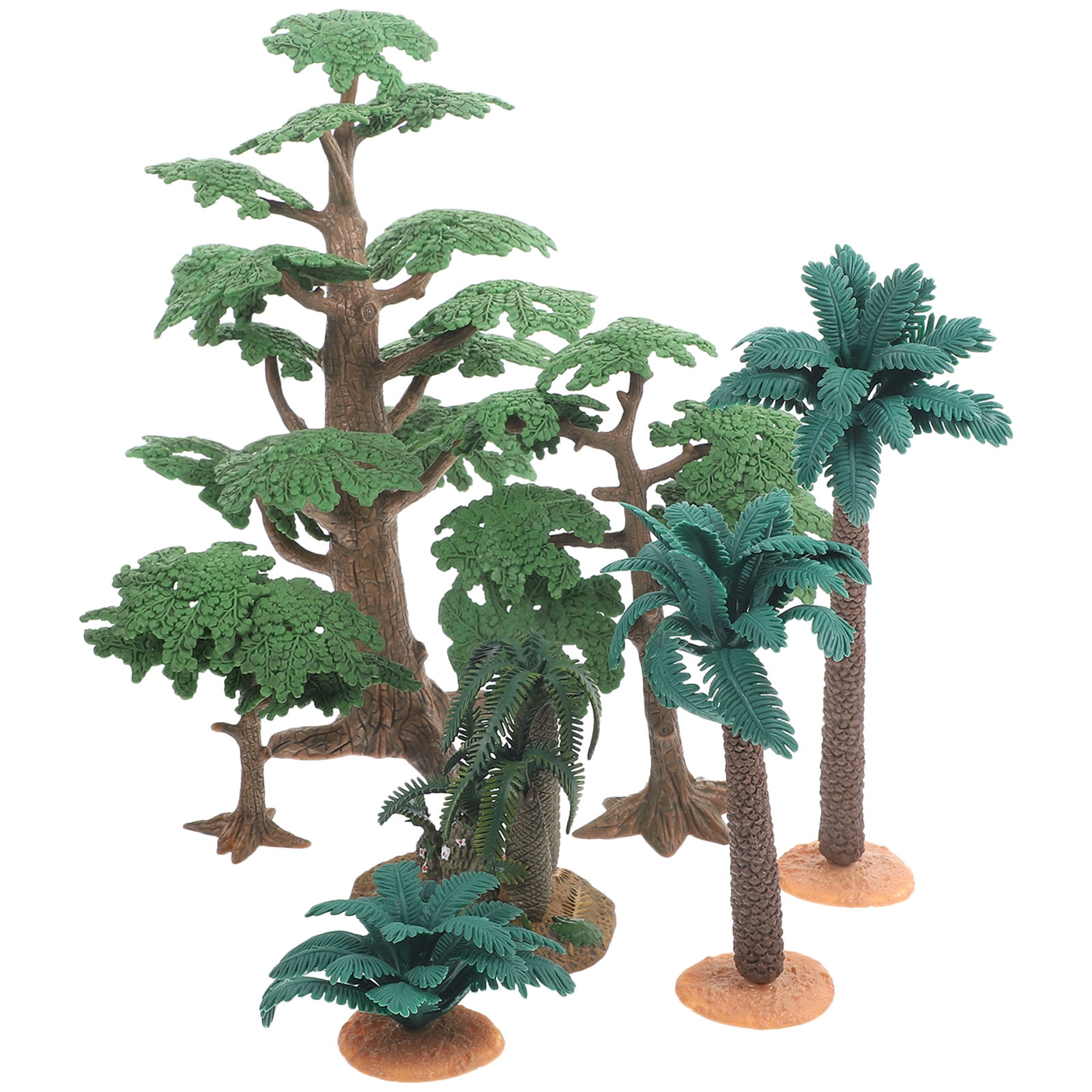 OFFIGAM 7-Piece Assorted Color Model Trees for Diorama Landscaping ...