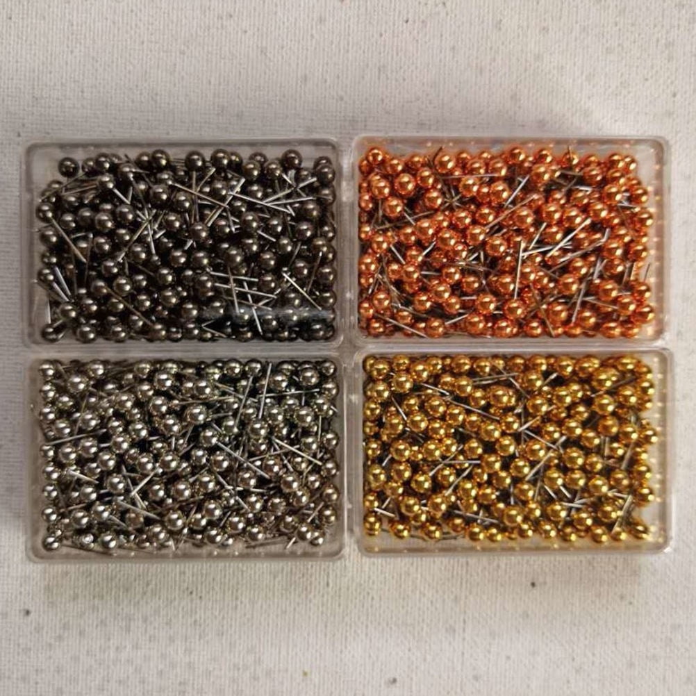 OFFIGAM 800pcs Round Push Pin Assorted Color Plastic Marking Office ...