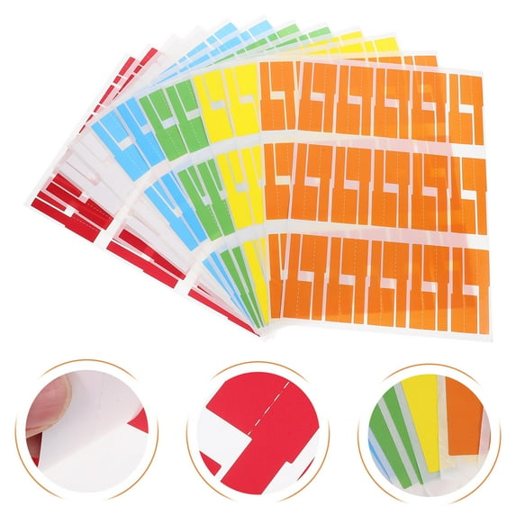 OFFIGAM Assorted Color Cable Tags Labels for Electrical Wire ...