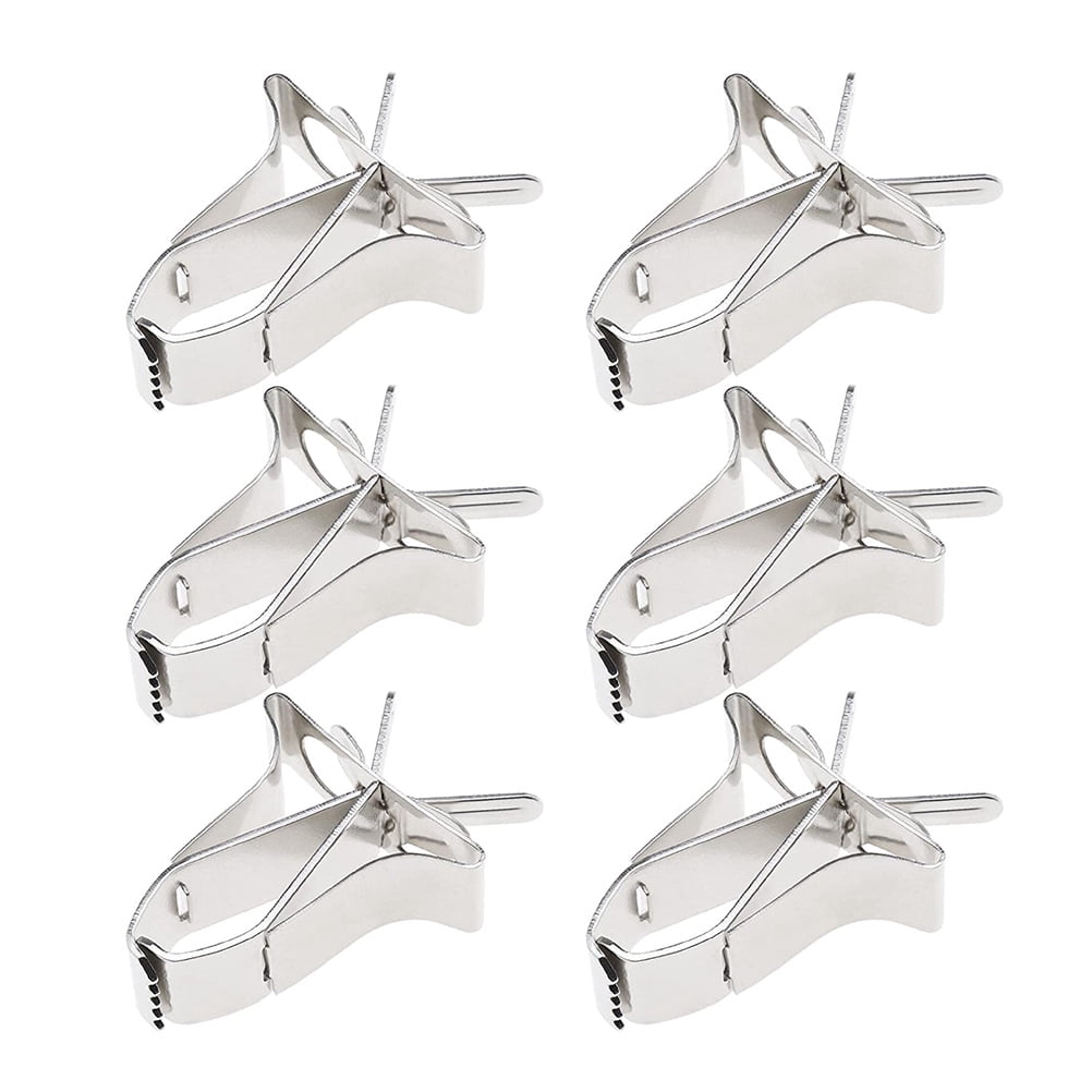 OFFIGAM Bird Cage Vegetable Clamp 6Pcs Silver for Holding Fruits and ...