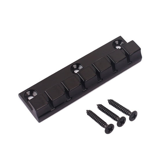 OFFIGAM Black Fixed Bridge Electric Guitar Replacement Kit with ...