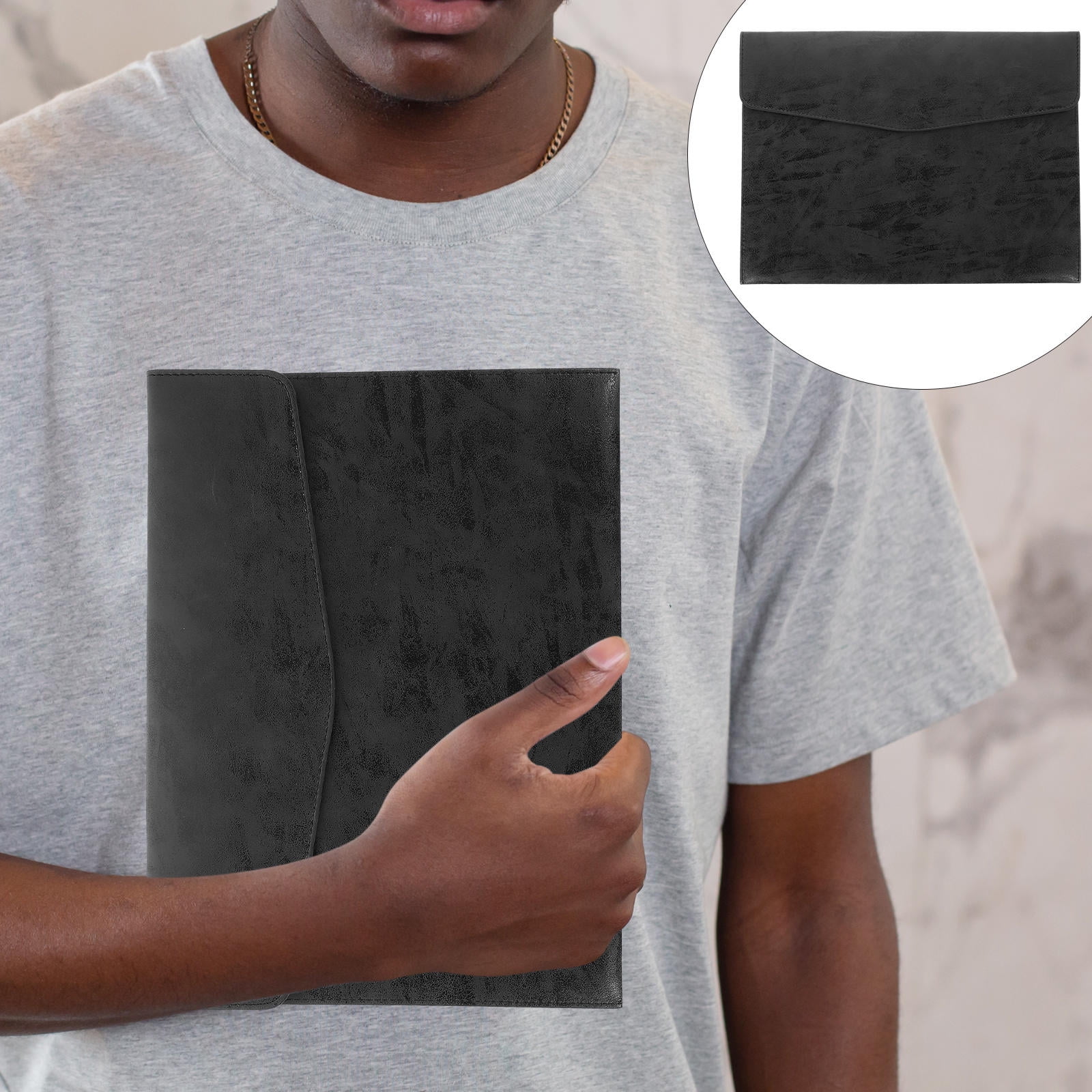 OFFIGAM Black Rectangular File Storage Folder - Document Organizer for ...