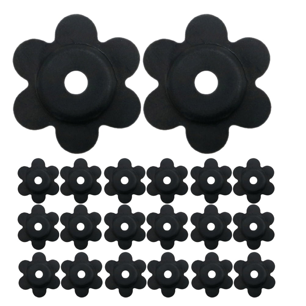 OFFIGAM Black Rubber Garden Flag Pole Stoppers for Easy Installation ...