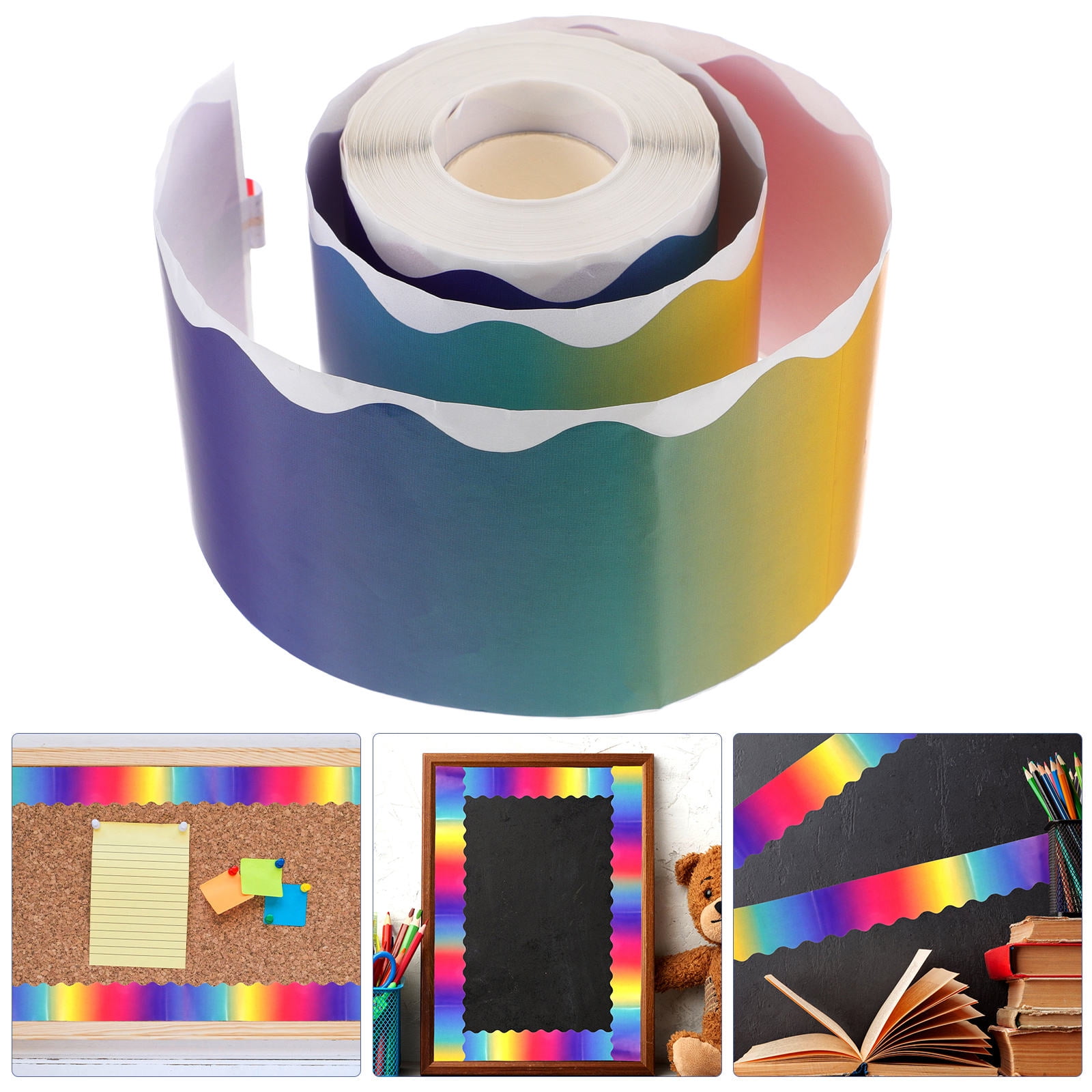 OFFIGAM Self Adhesive Blue Gradient Bulletin Board Border Trim for ...