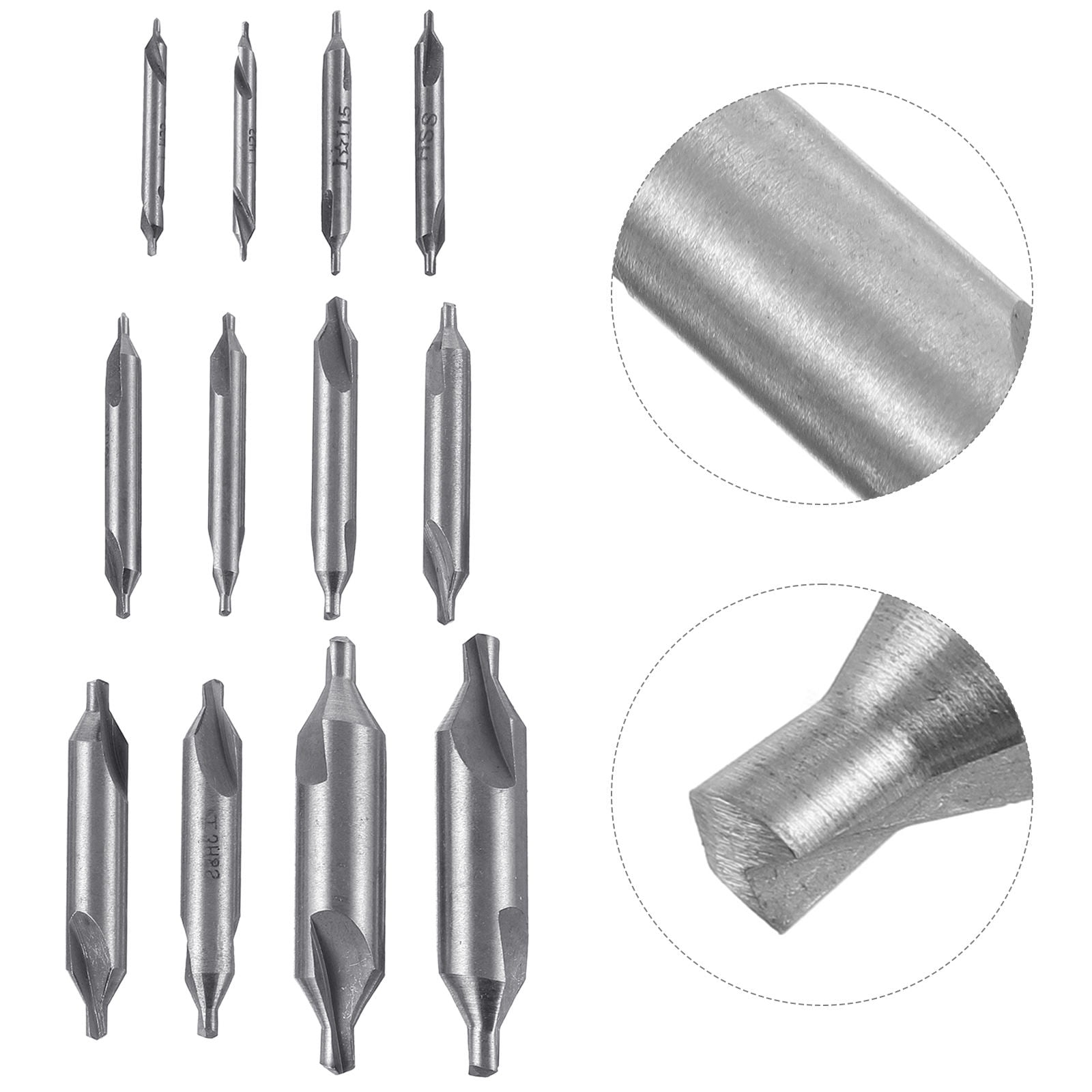 OFFIGAM Center Drill Bit Kit 12-Pcs For Metalworking With Efficient ...