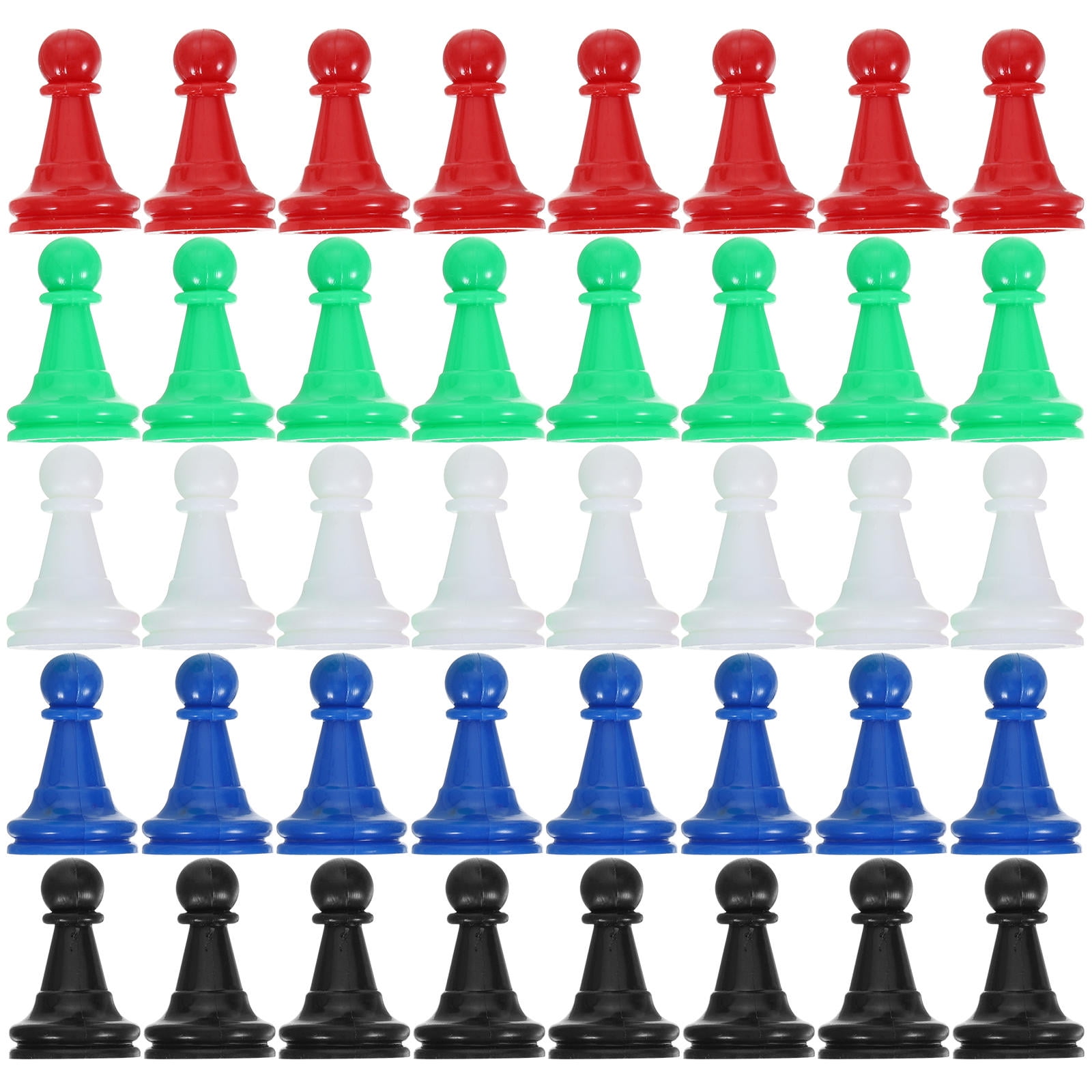 OFFIGAM Chess Pieces 96Pcs Plastic Pawns for Board Games and Family ...