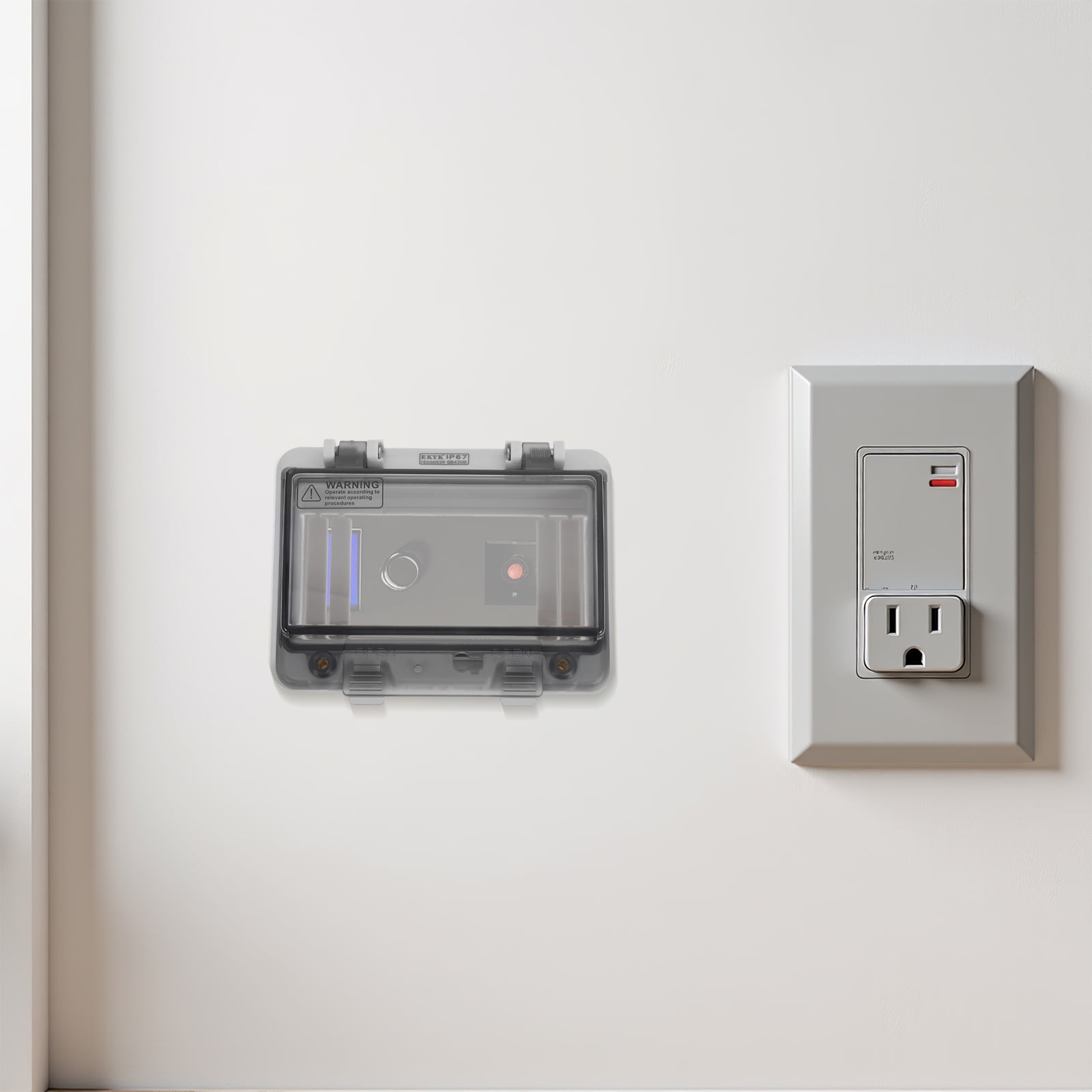 OFFIGAM Indoor Electrical Panel Breaker Box Cover, ABS Protective Case ...