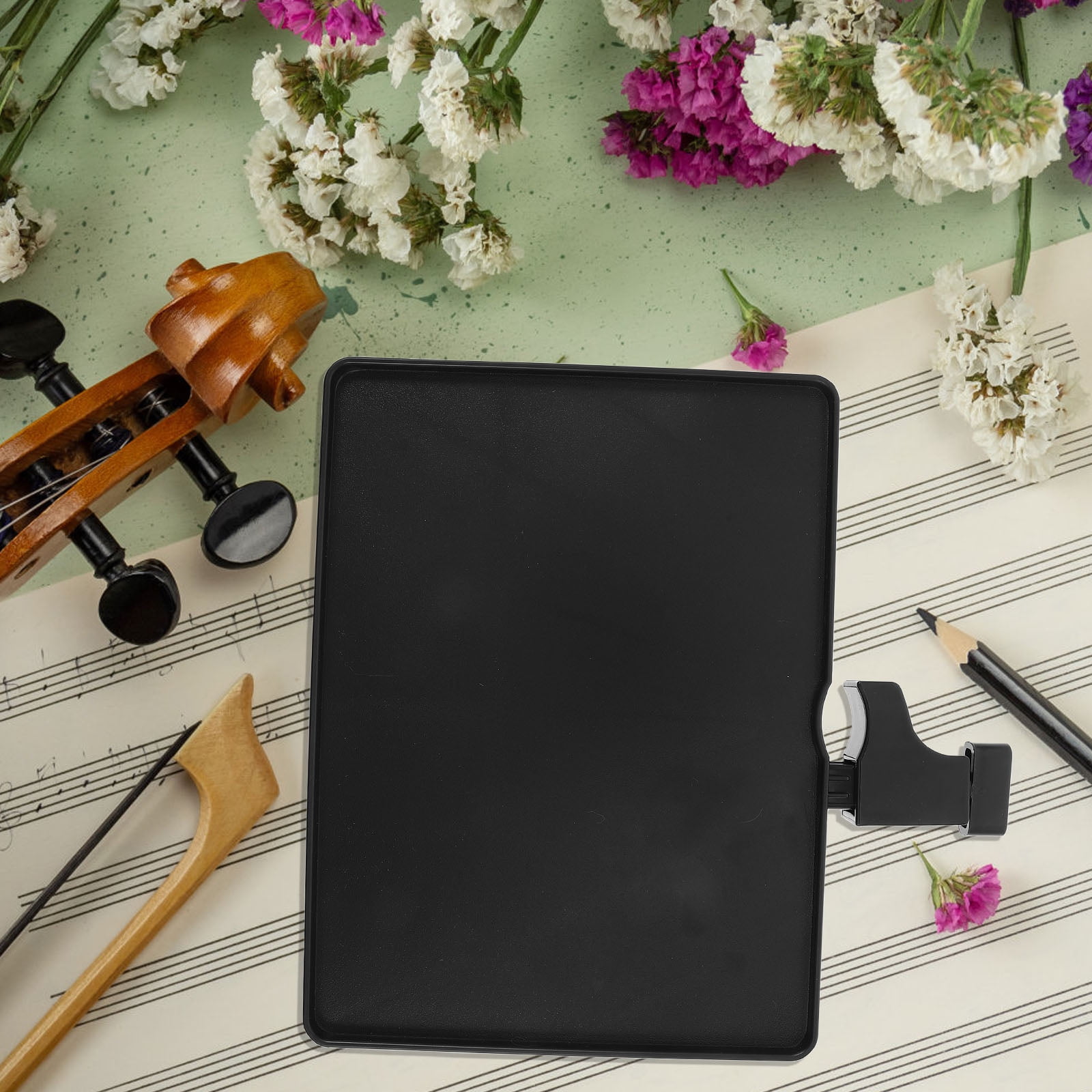 OFFIGAM Clip Sheet Holder Black Plastic Lightweight Music Stand 1Pack ...