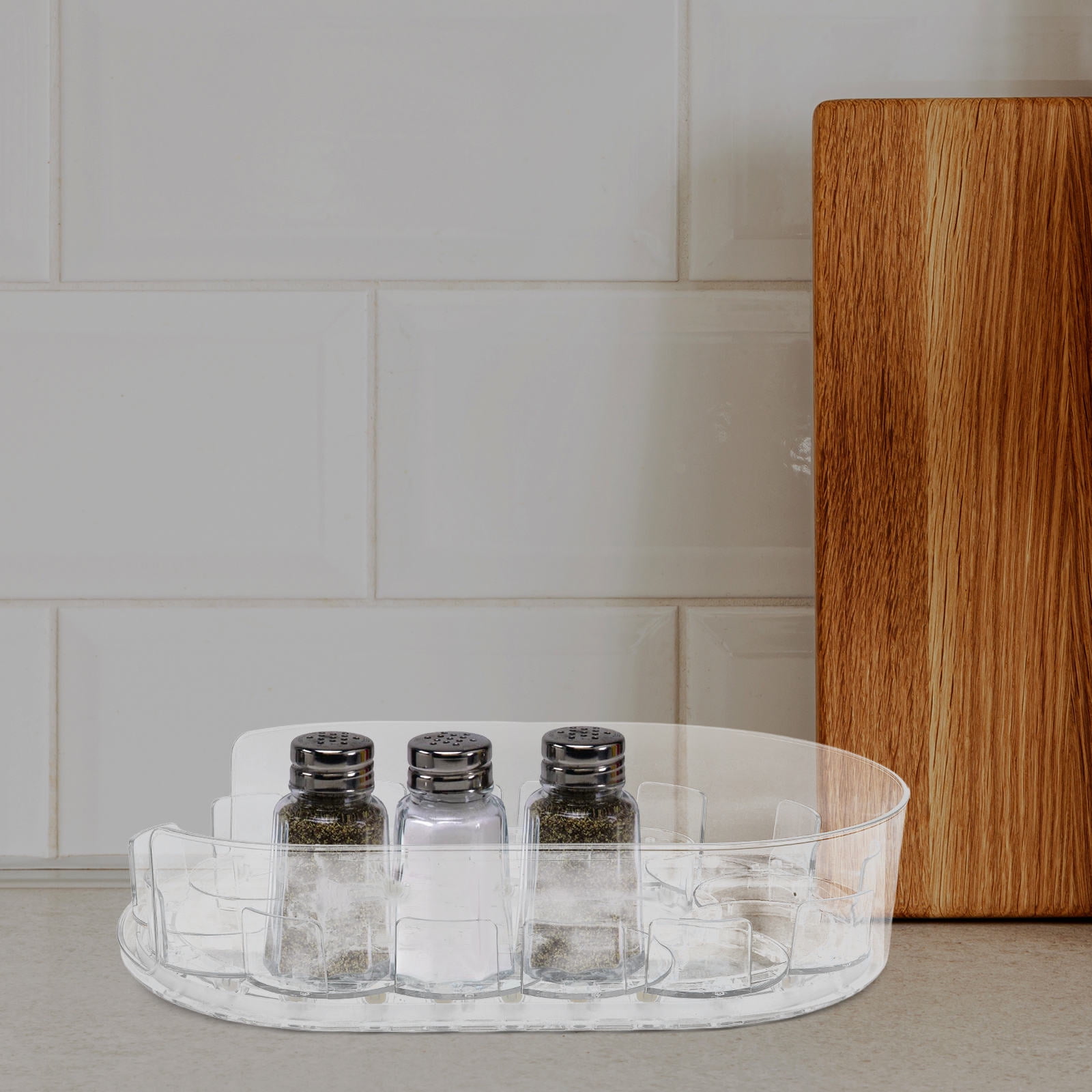 OFFIGAM Condiment Rack for Fridge Transparent Plastic Kitchen ...