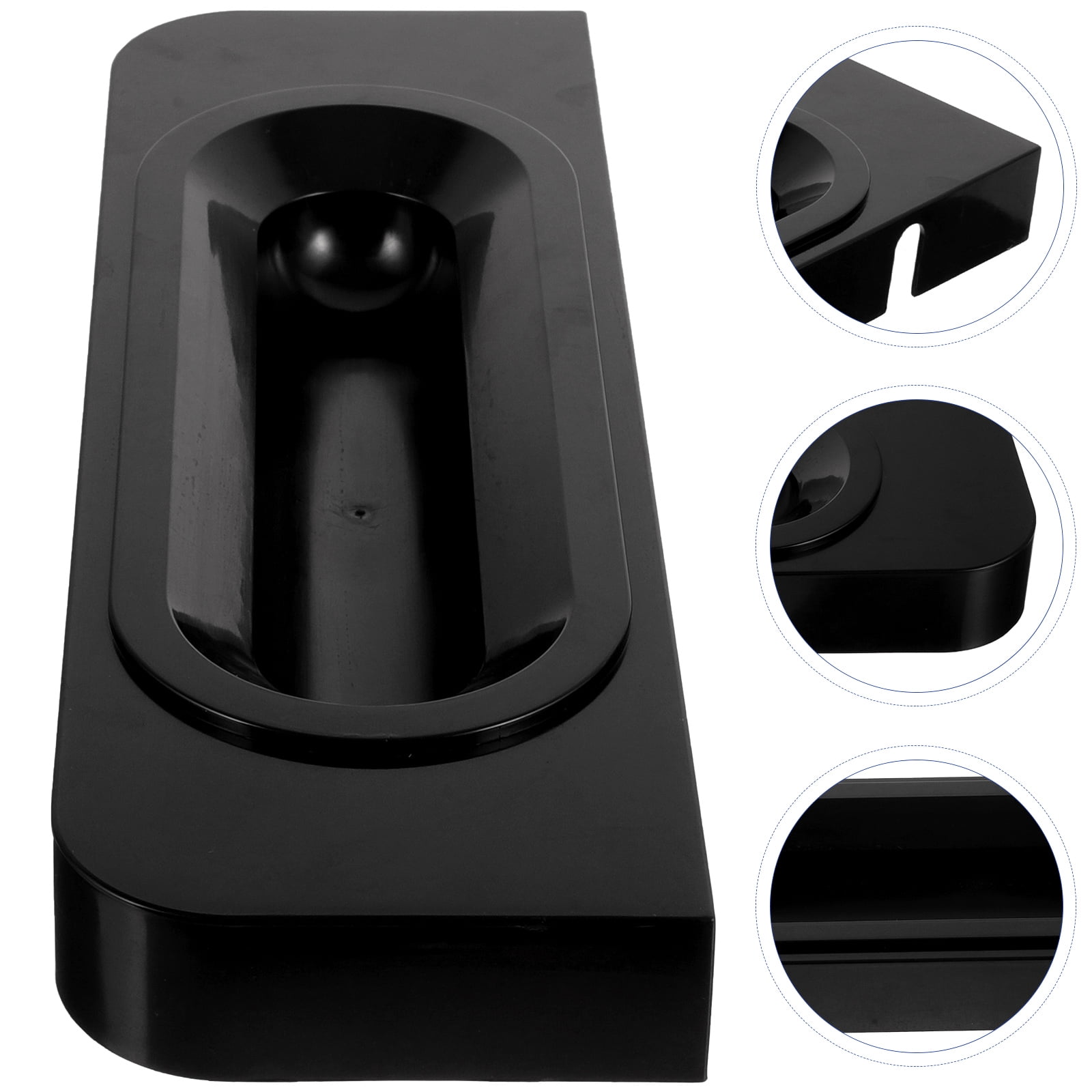 OFFIGAM Cones 1Pack Black Plastic Rectangular Ice Cream Machine Holder ...