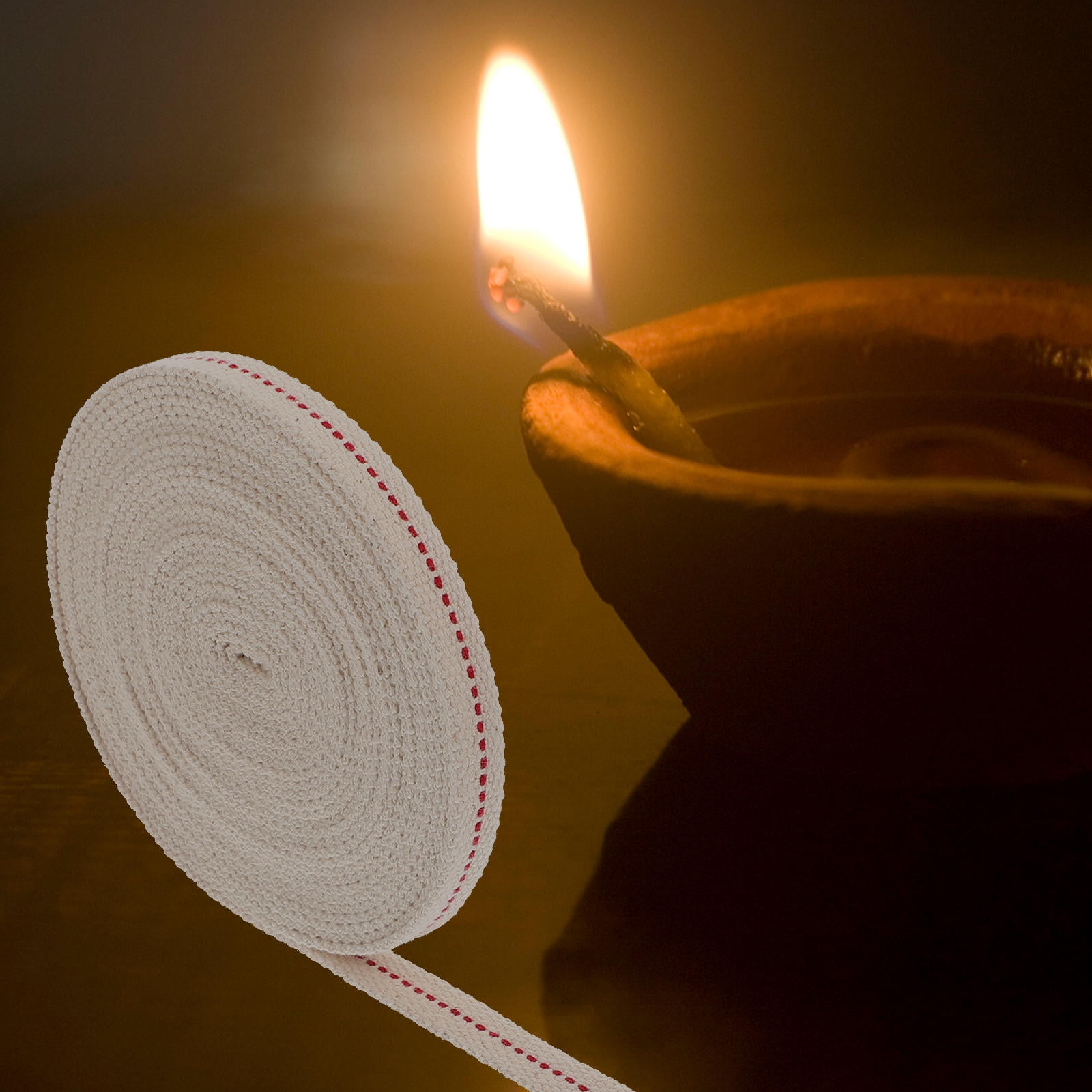 OFFIGAM Cotton Wick for Oil Lamp Perfect for Daily Use Assorted Color ...