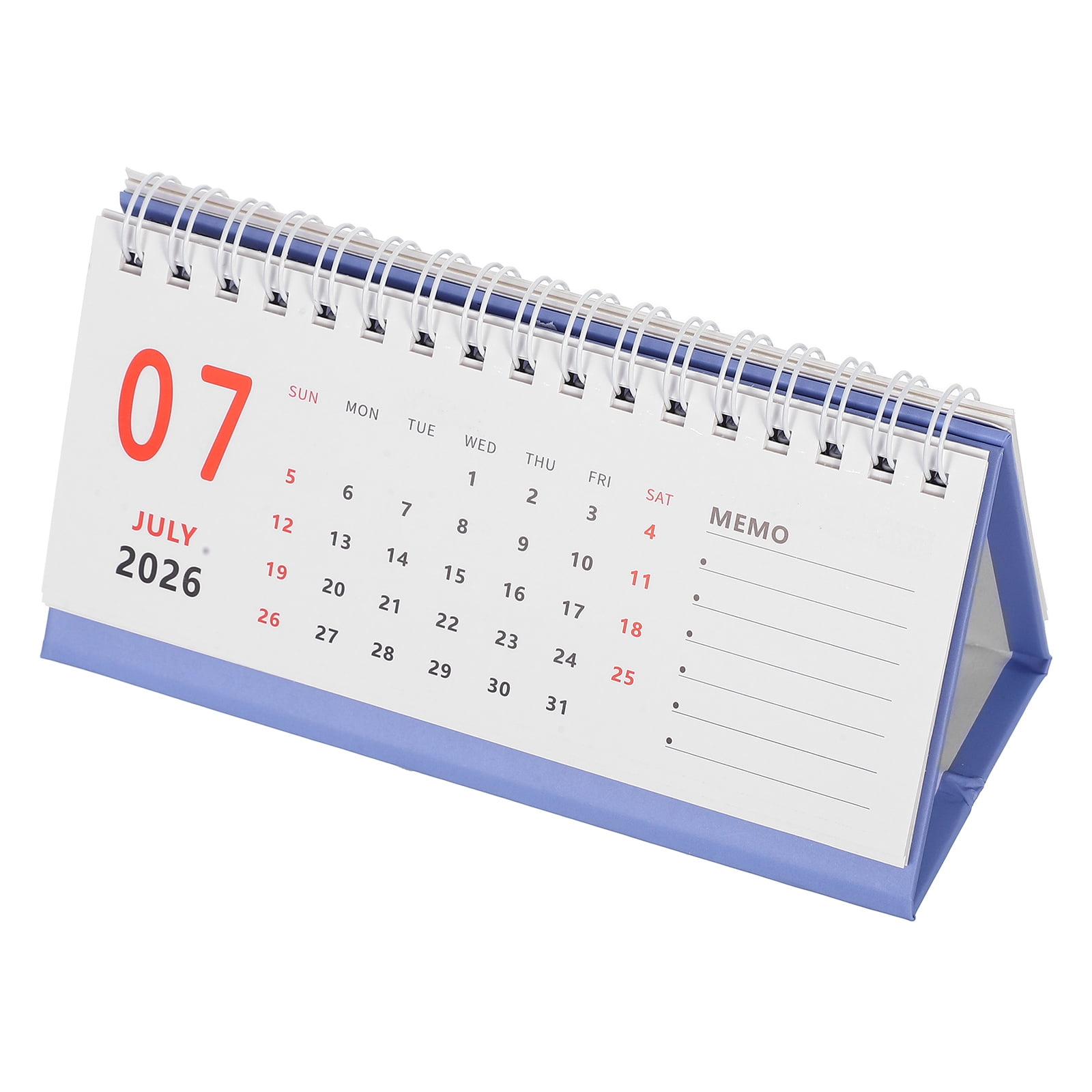 OFFIGAM 2026 Tabletop Calendar Purple Paper Ideal for Busy Schedules and Planning - Walmart.com