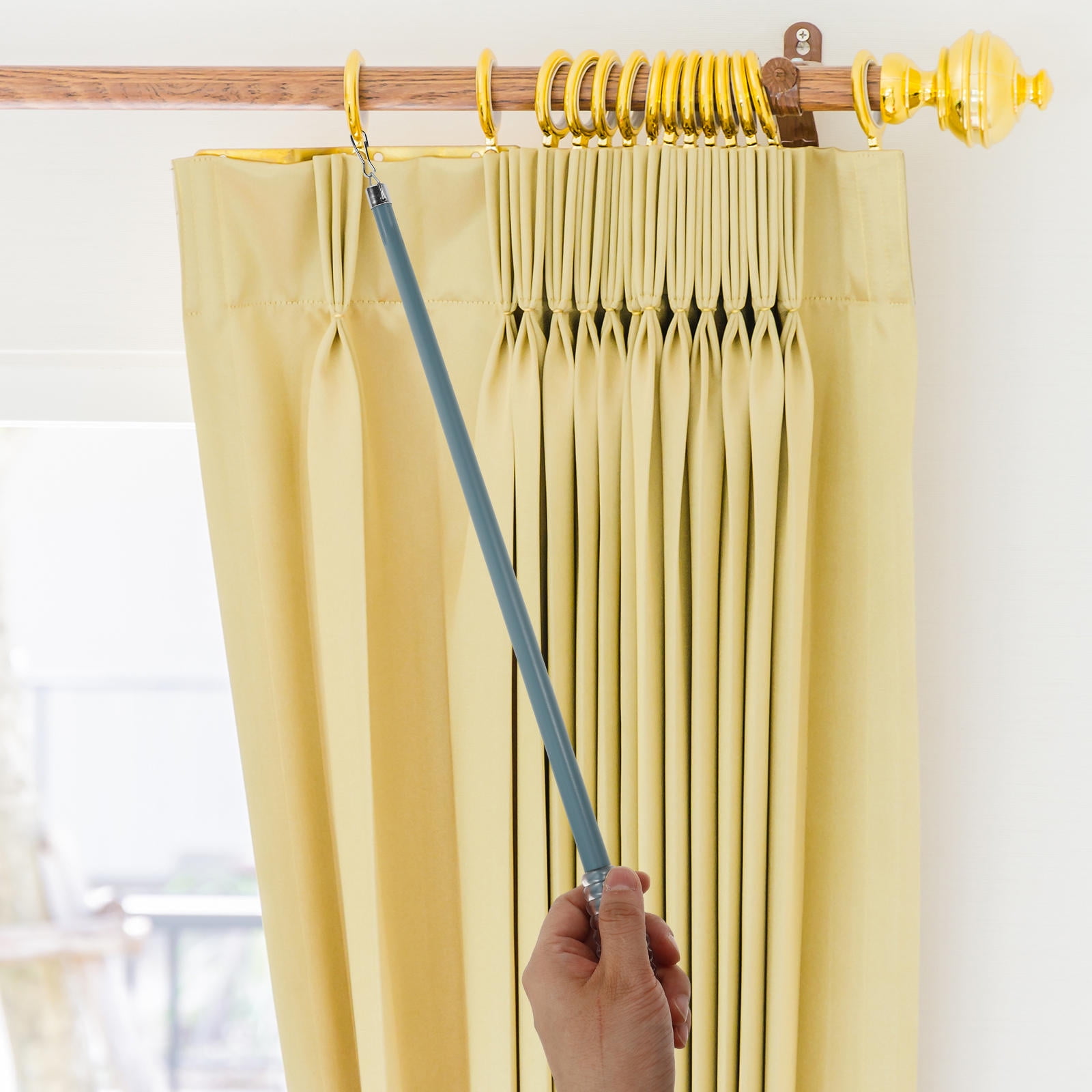 OFFIGAM Curtain Pull Rod 1Set 54Inch for Manual Sliding Control for ...