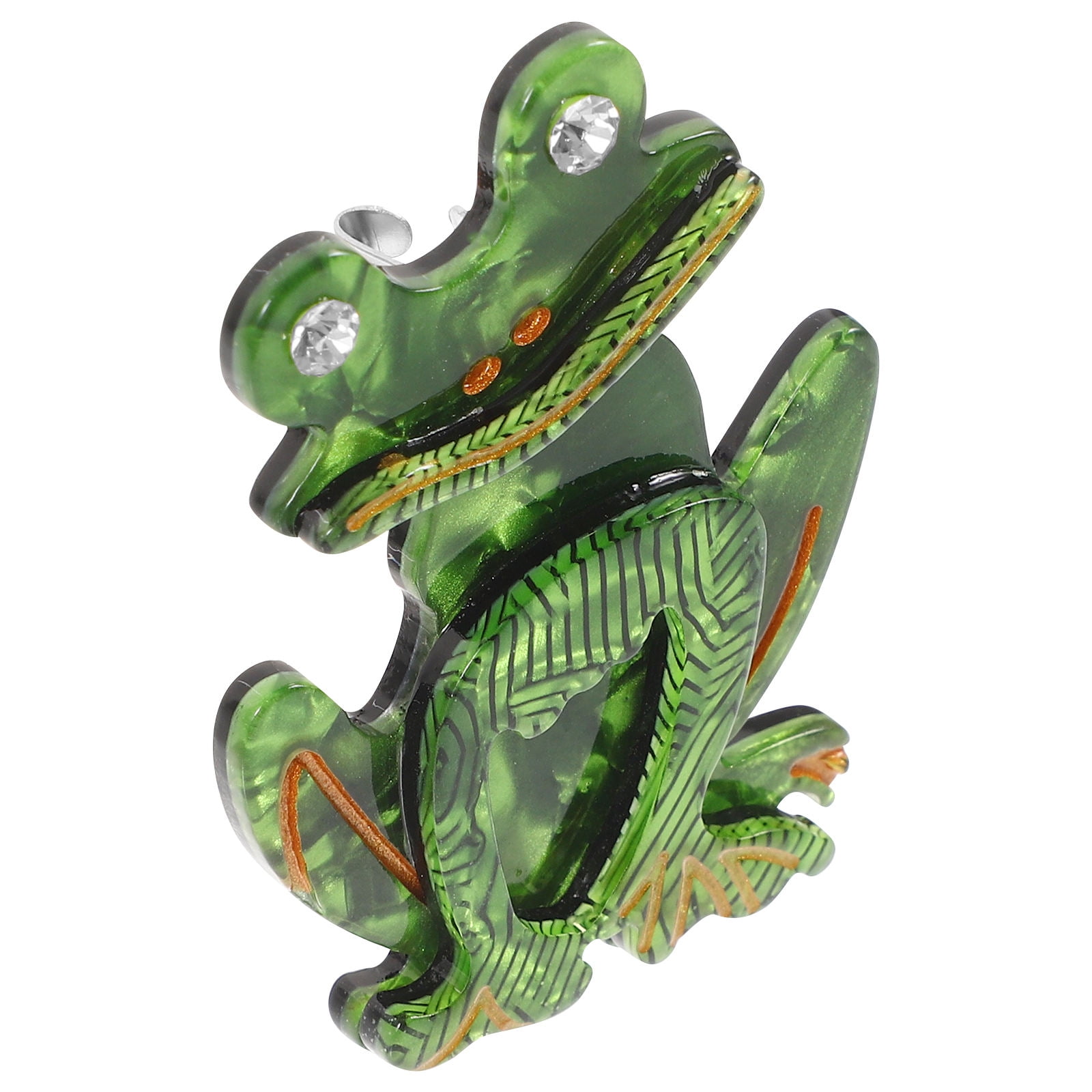 OFFIGAM Frog Brooch Pin Cute Animal Lapel Badge Acrylic Zinc Alloy ...