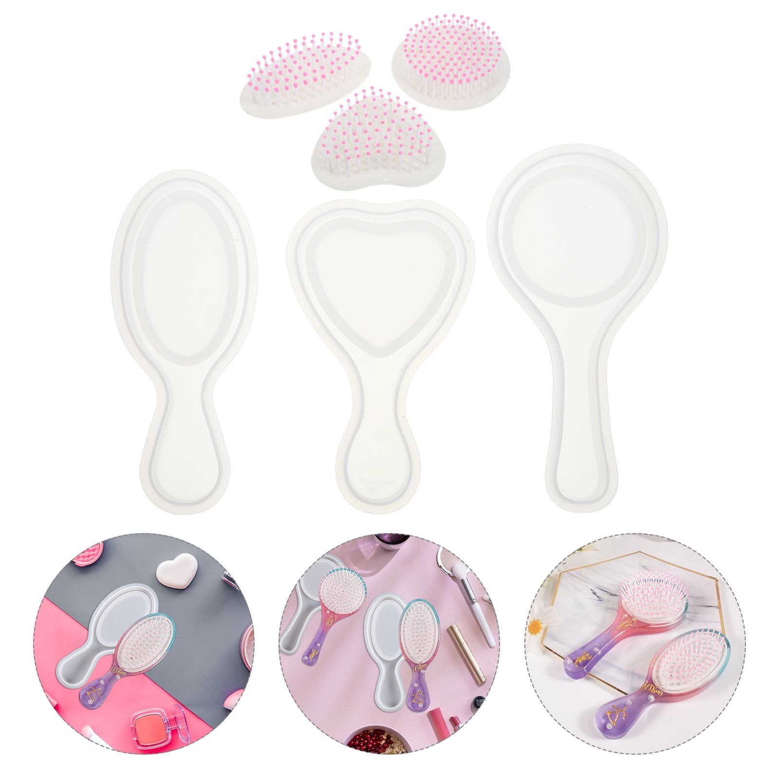 OFFIGAM Diy Silicone Comb Molds 12Pcs For Epoxy Resin Comb Making ...