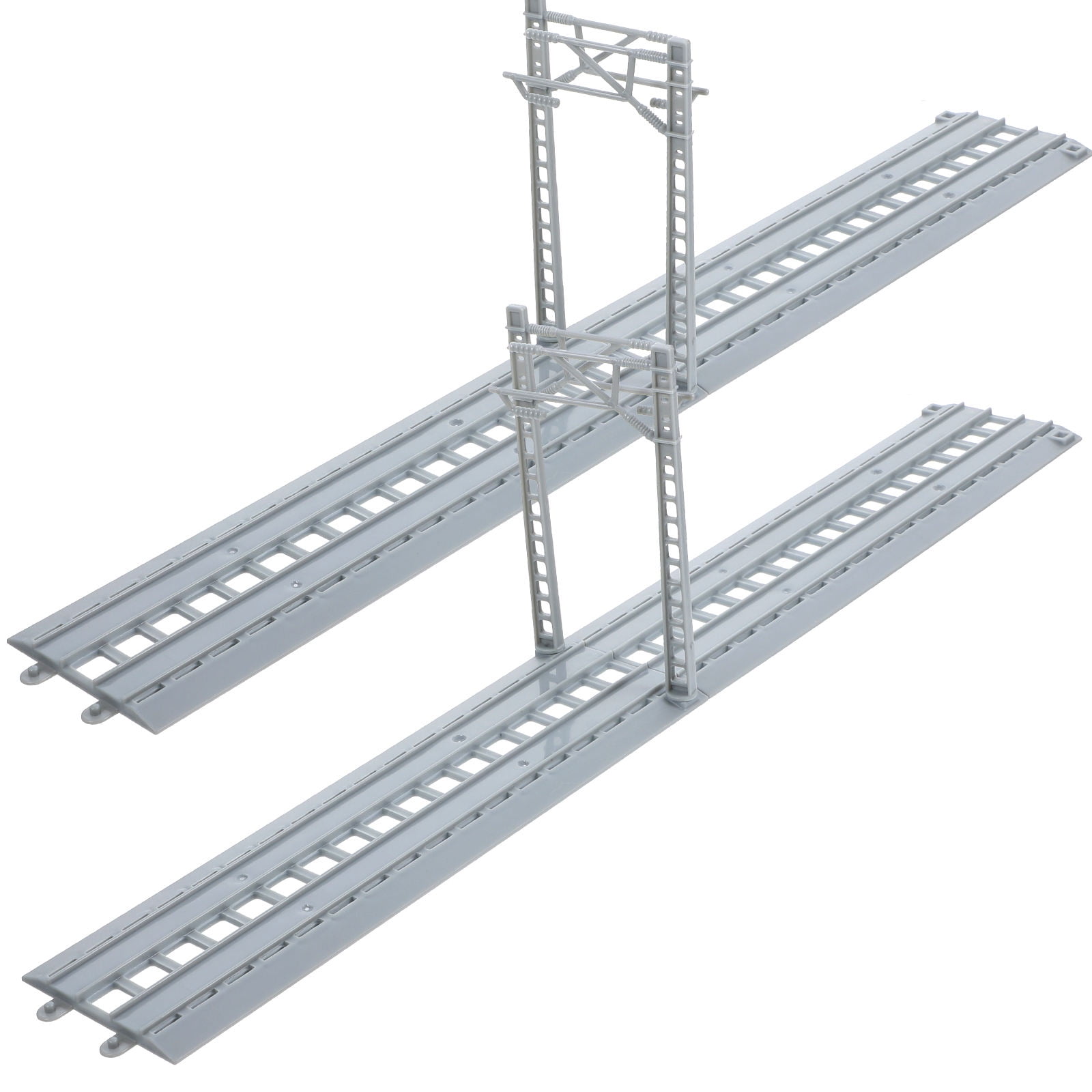 OFFIGAM 1Set Cost Effective Grey Plastic Train Track Pieces for Model ...