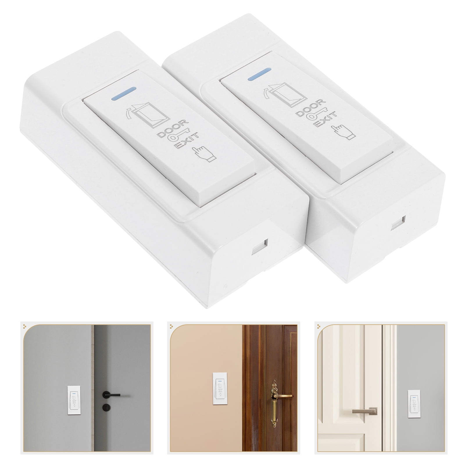 OFFIGAM Door Buttons 2Set Push To Exit Wall Mounted Panel Modern Access ...