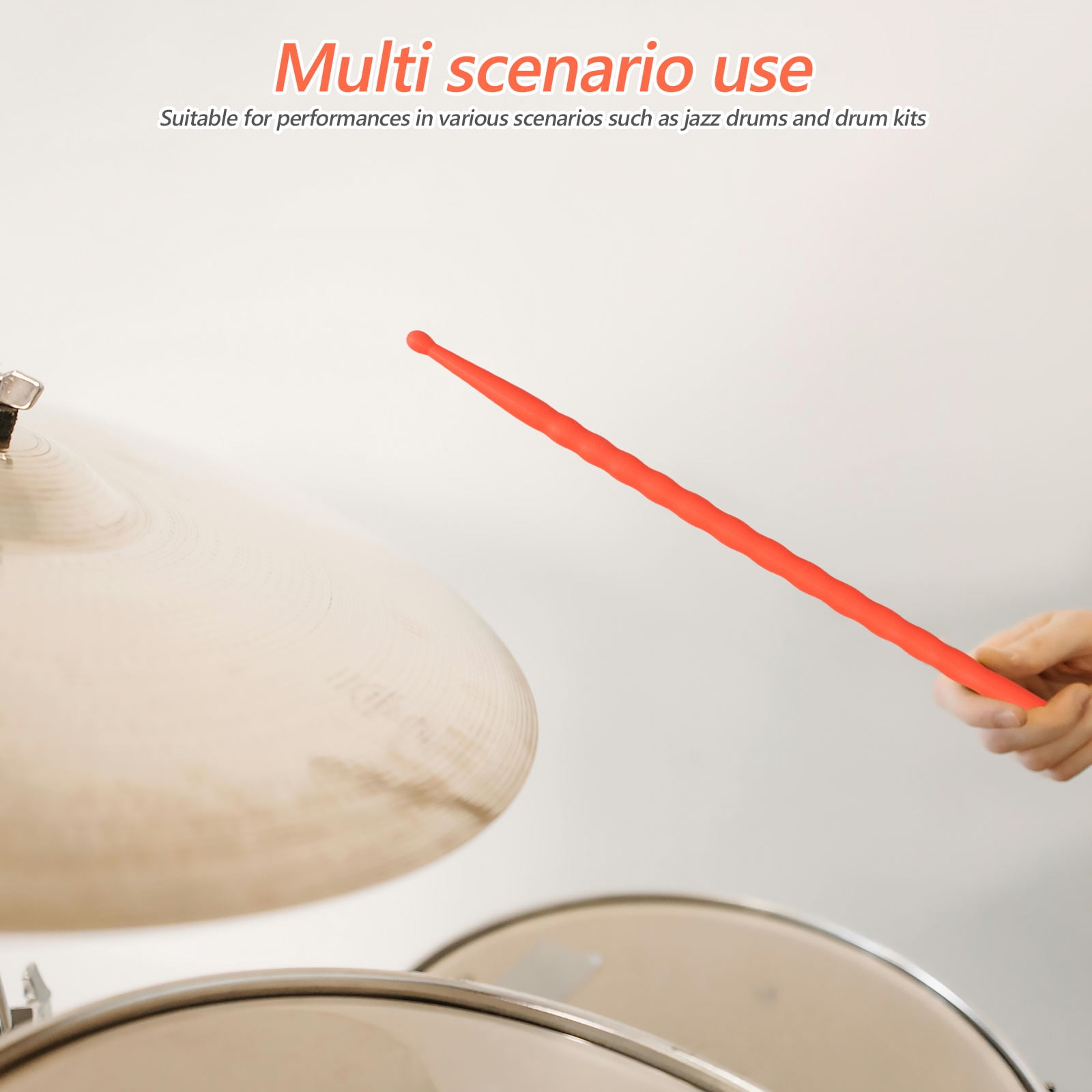 OFFIGAM Carbon Fiber Drumming Sticks for Beginners, Orange Pair ...