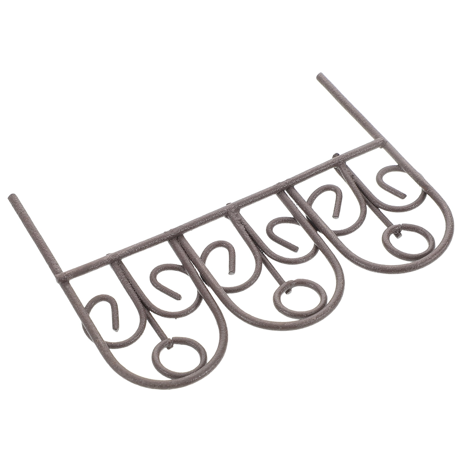 OFFIGAM Fake Fence Adornment Dark Grey Iron Model For Miniature Garden ...