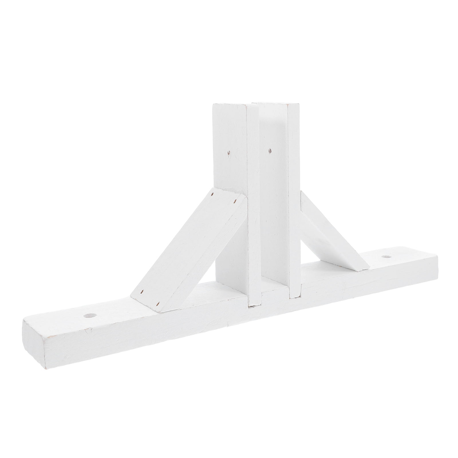 OFFIGAM White Wooden Fence Base Support Stand for Outdoor Garden Lawn ...