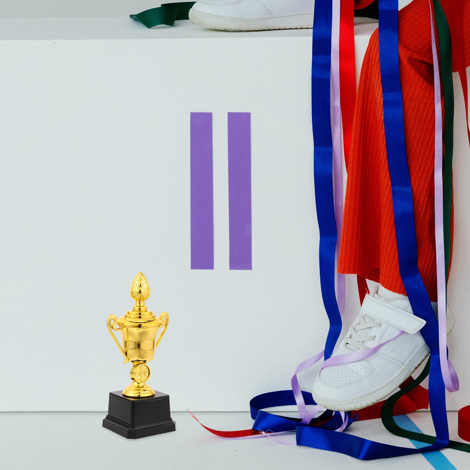 OFFIGAM Kids Soccer Trophies Bulk Set - Plastic Football Awards with ...