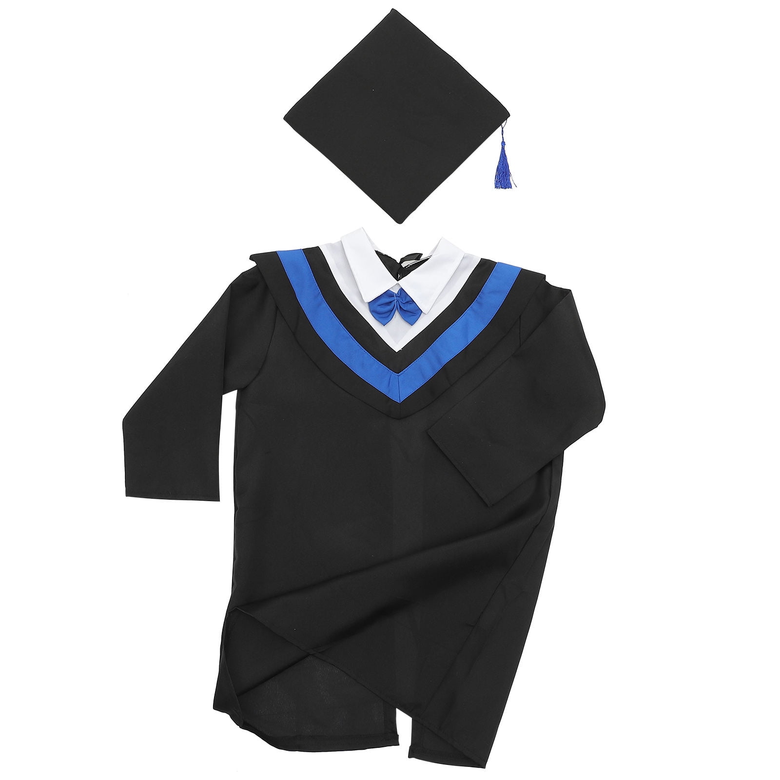 OFFIGAM Black Graduation Gown Set with Cap and Tassel, Made from ...