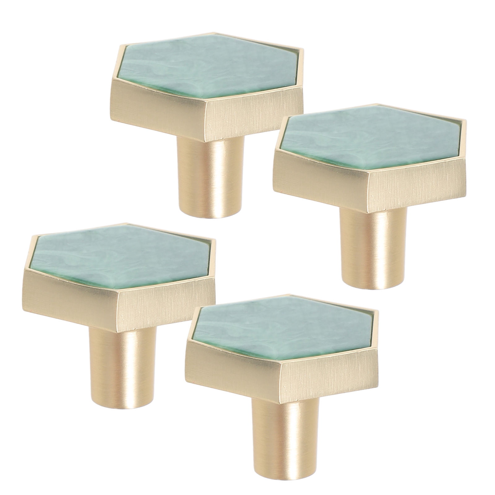 OFFIGAM Green Zinc Alloy Hexagon Closet Handles Pulls for Doors and ...