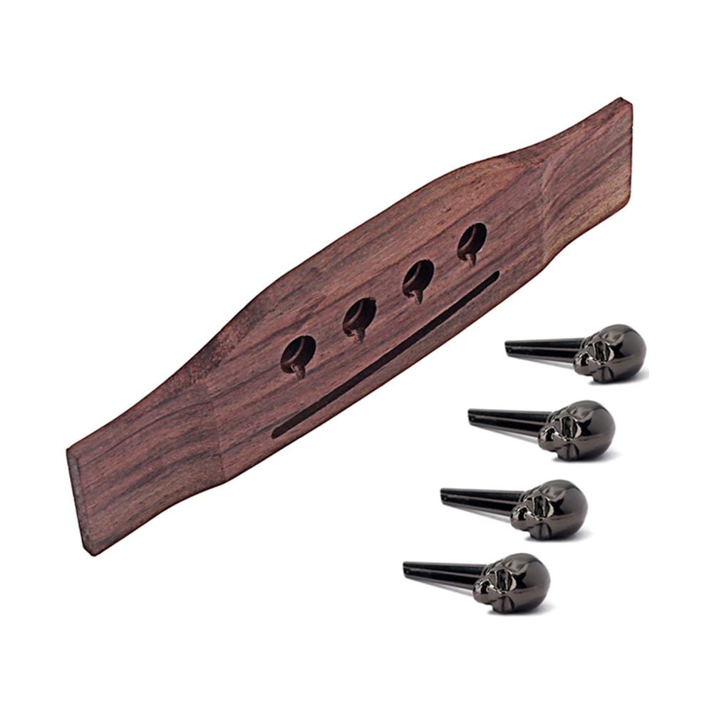 OFFIGAM Skull Guitar Bridge Pegs Tremolo Bridge Rectangular Shape Black ...