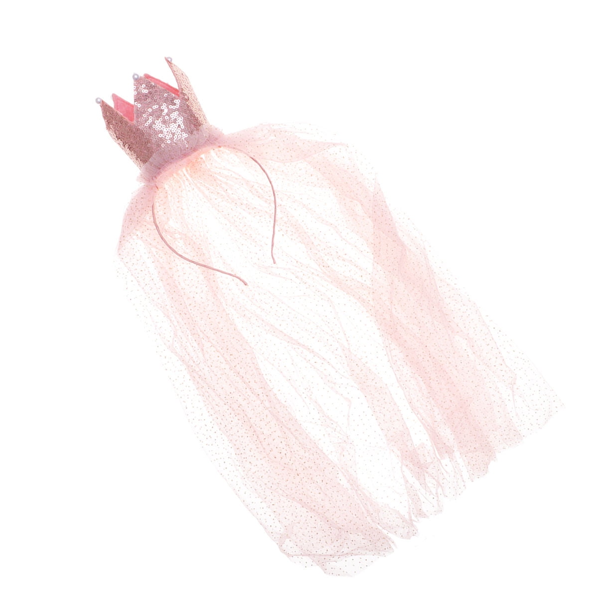 OFFIGAM Headdress for Kids Crown Veil in Pink Color Suitable for ...