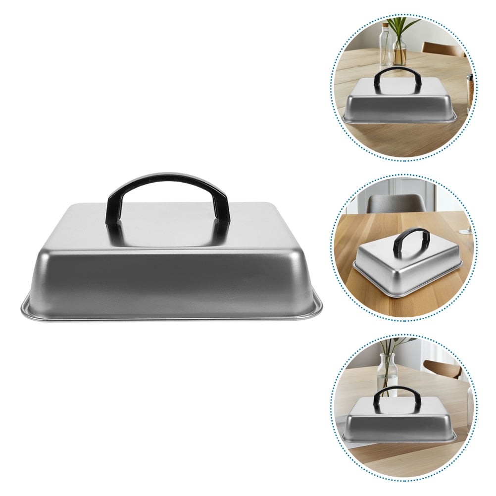OFFIGAM Rectangular Steaming Lid Silver Stainless Steel for Home ...