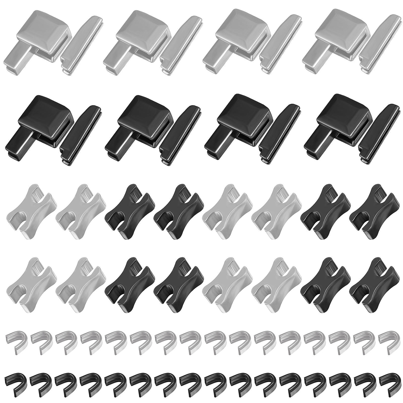 OFFIGAM 80-Piece Metal Zipper Repair Kit for Jackets, Clothes ...
