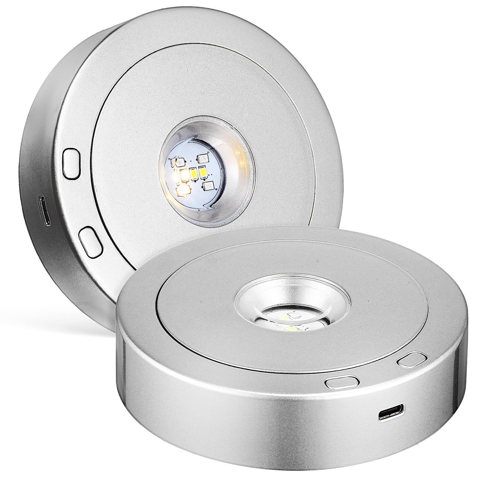 OFFIGAM Led Display Spinner Rotating Turntable Light Bases For Art ...