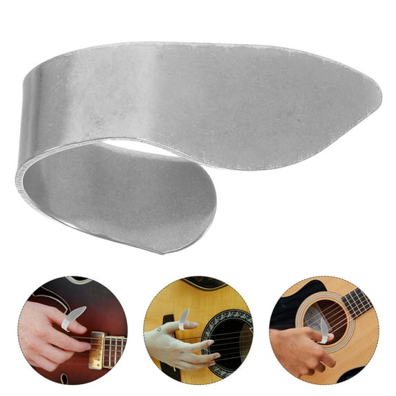 OFFIGAM Metal Electric Guitar Thumb Picks Large Set for Musicians and ...