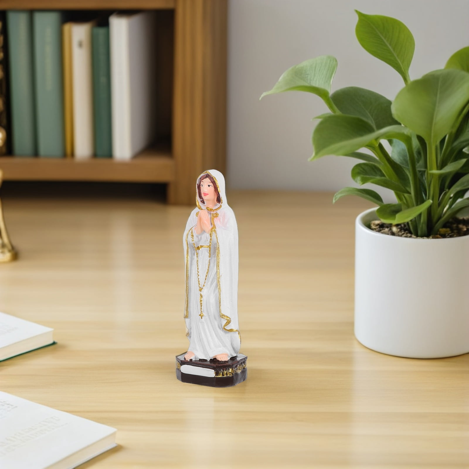 OFFIGAM Multi Color Virgin Mary Statue Resin Ornament for Decor ...