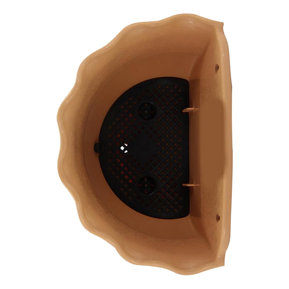 OFFIGAM Outdoor Wall Flower Planter Hanging Pot Plant PP Resin Light ...