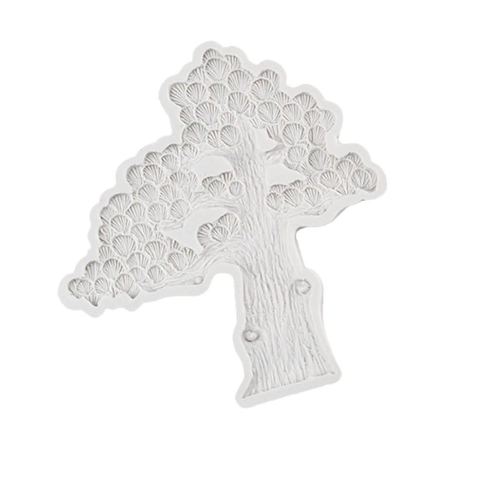 OFFIGAM Silicone Fondant Mold Tree Shape Baking Pan Kitchen Tool White Color 1 Set - Walmart.com