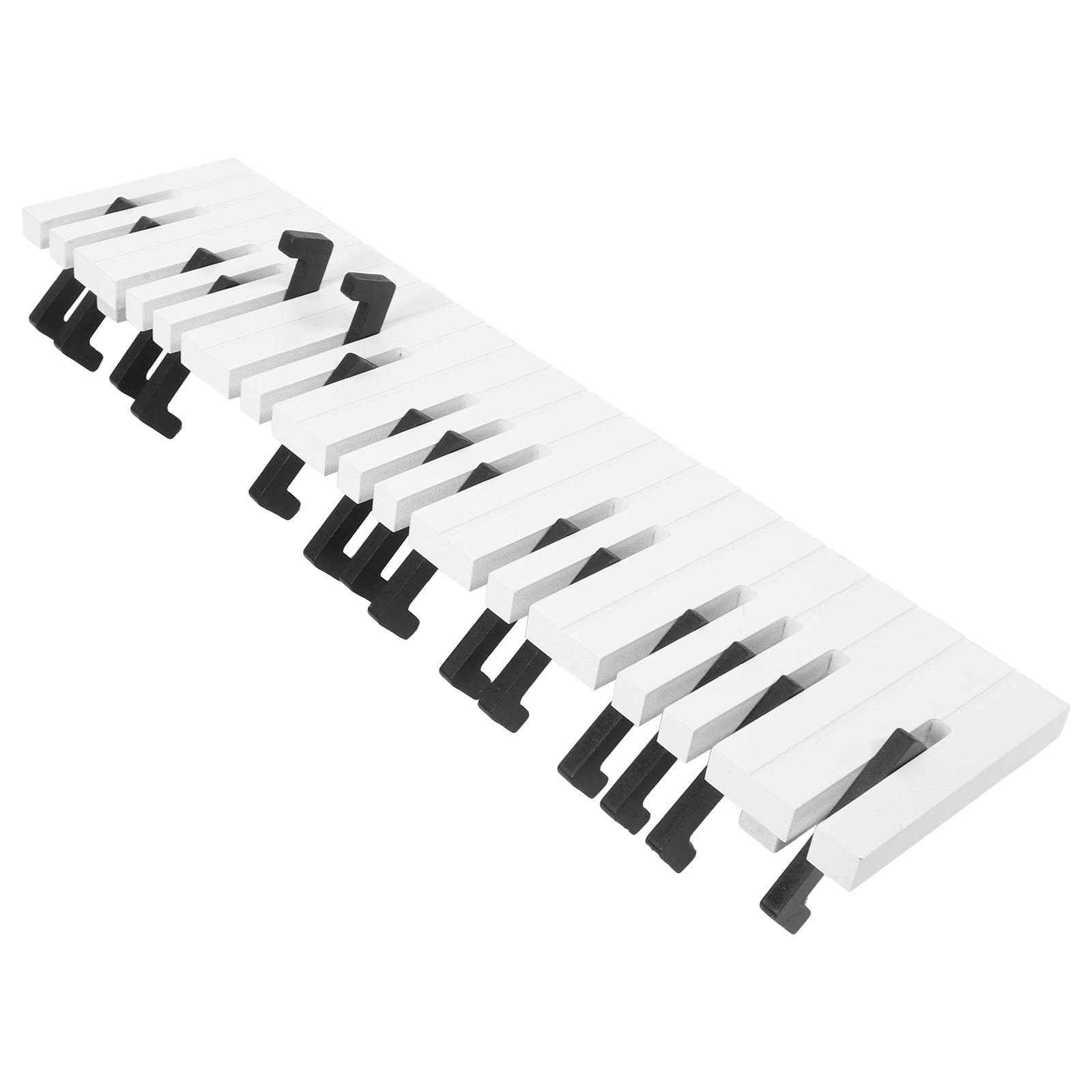 OFFIGAM Piano Key Hanger Black Plastic Storage for Bathroom Foyer 1Pcs ...