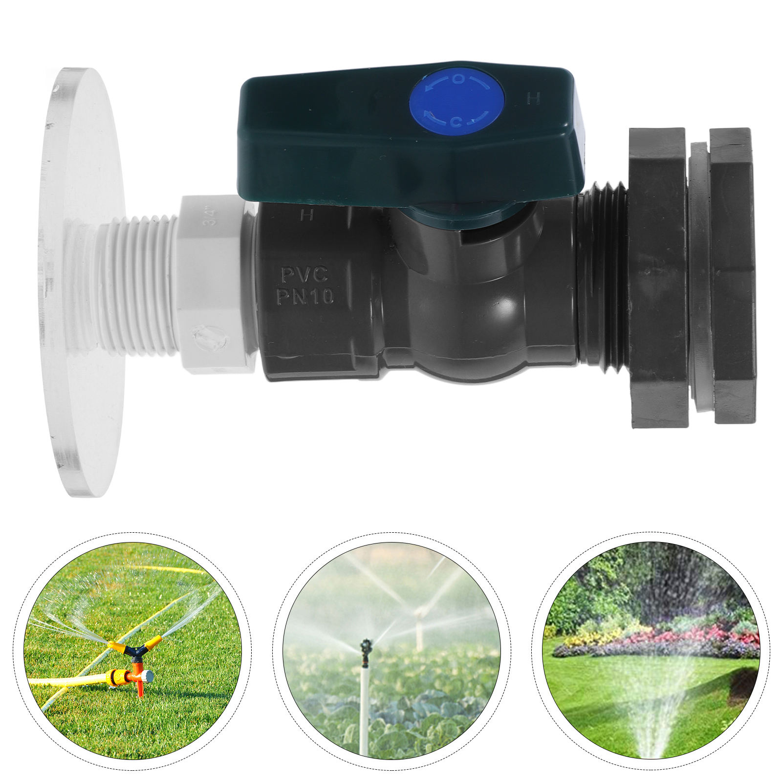 OFFIGAM Rain Spigot Kit with Durable PVC Material Black Color for ...