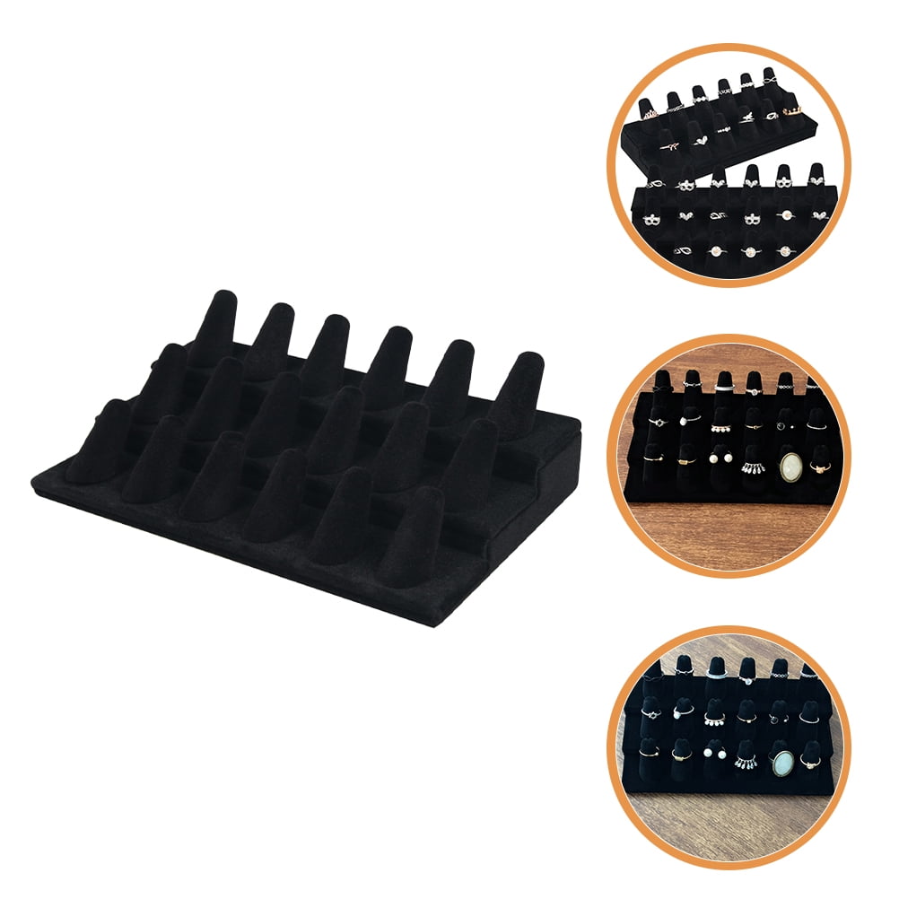 OFFIGAM Ring Holder Display 1Pack Ring Display Showcase Cloth 18 ...