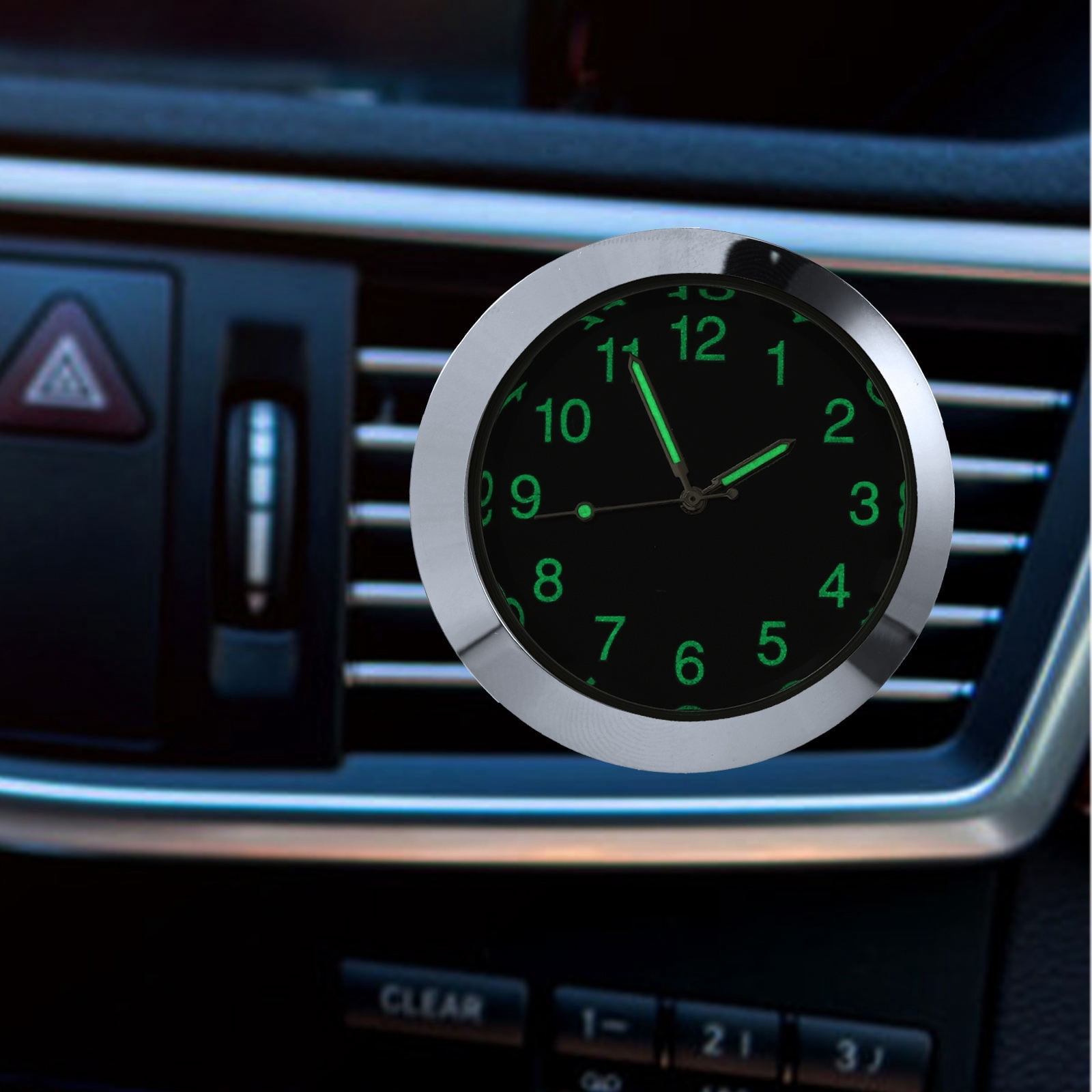 OFFIGAM Plated Car Dashboard Clock with Quartz Movement and Hands for ...