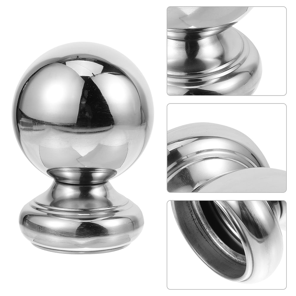 OFFIGAM Handrail Stair Ball Stainless Steel Hollow Sphere Silver 1Pack ...
