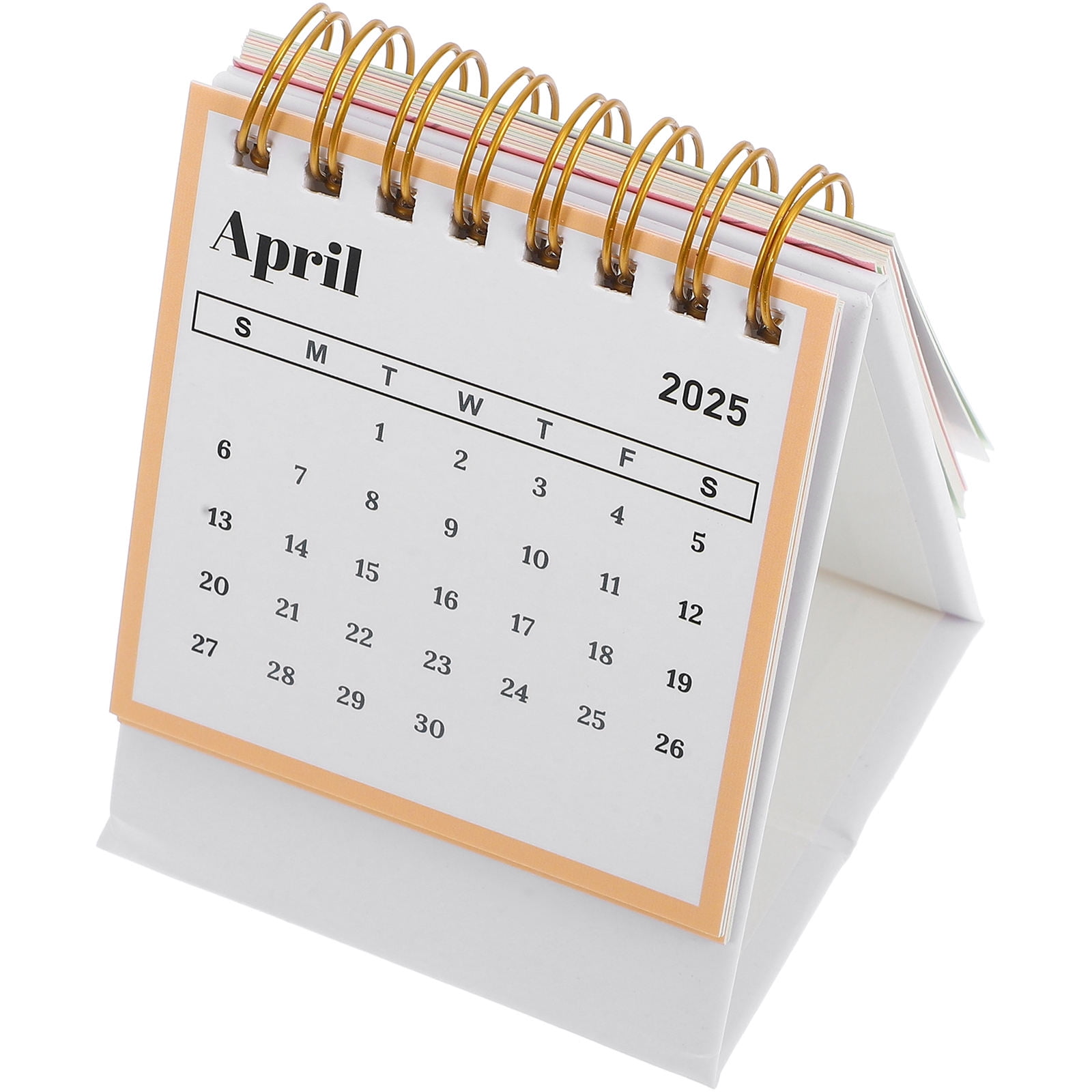 OFFIGAM Small Pink Desk Calendar 2025 Traditional Lunar Year Planner ...