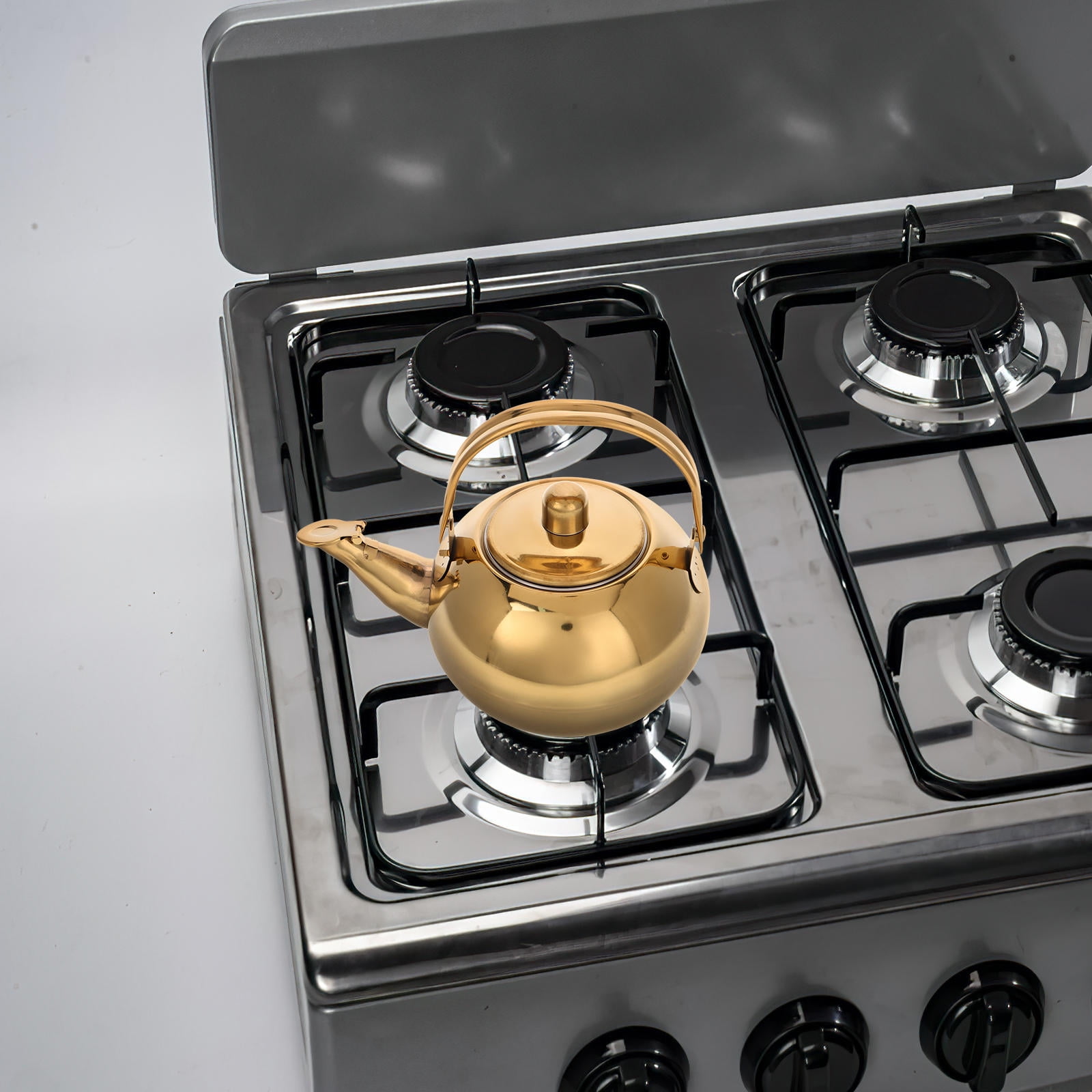 OFFIGAM Small Tea Kettle Stovetop Thickened Handle Round Shape For Home ...