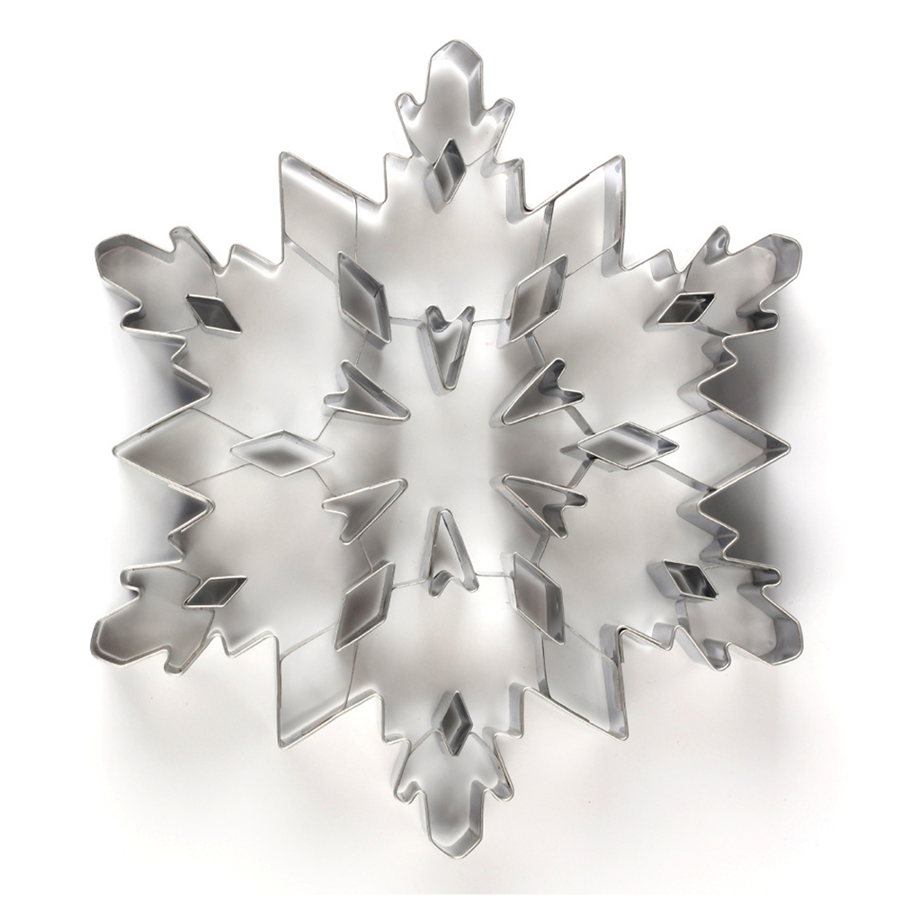 OFFIGAM Snowflake Cookie Cutter Set in Stainless Steel for Kitchen Use ...