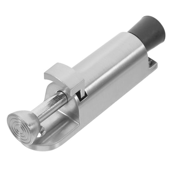 OFFIGAM Spring Loaded Latch Door Stopper Floor Latch Zinc Alloy Silver ...