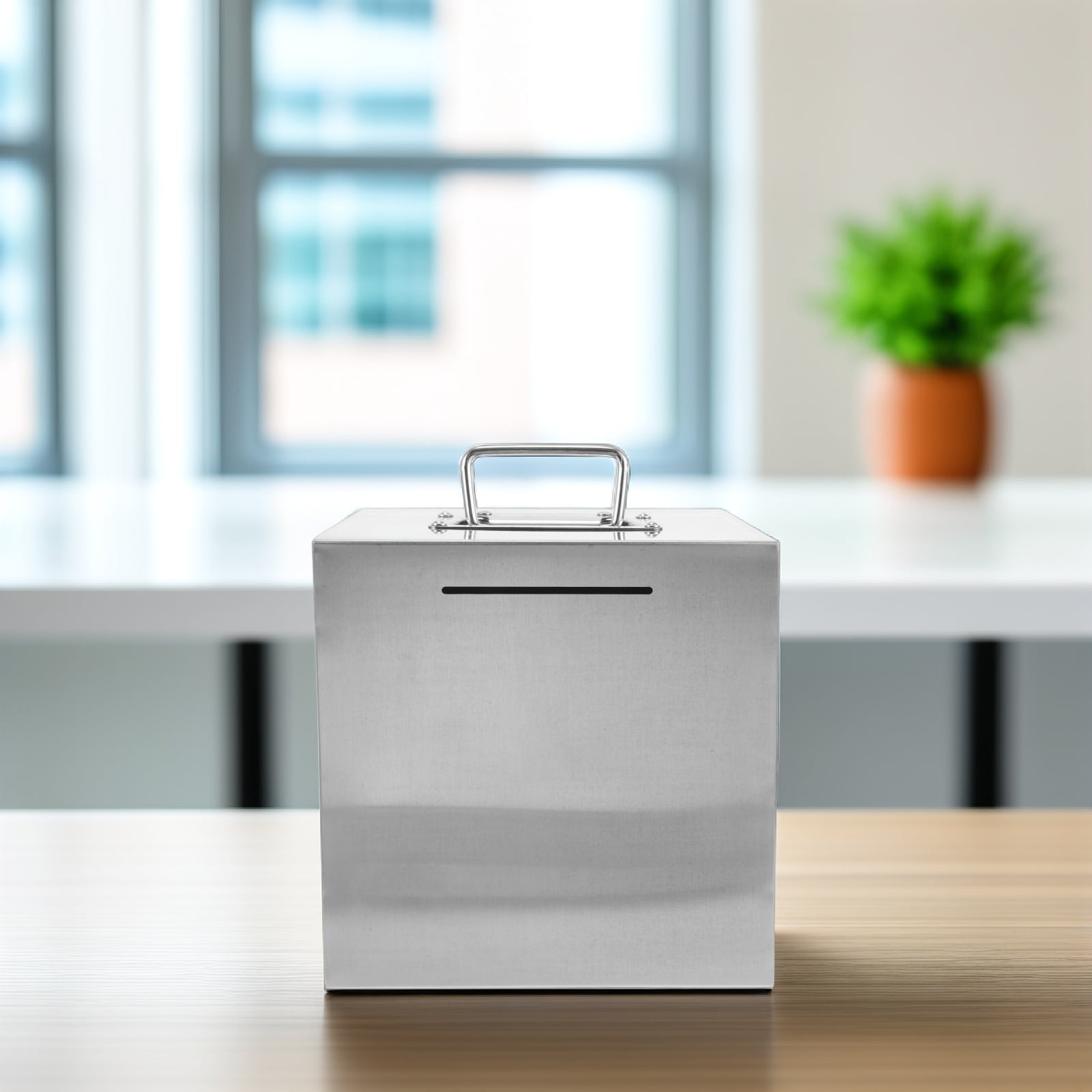 OFFIGAM Stainless Steel Money Saving Bank for Adults - Secure, Stylish ...