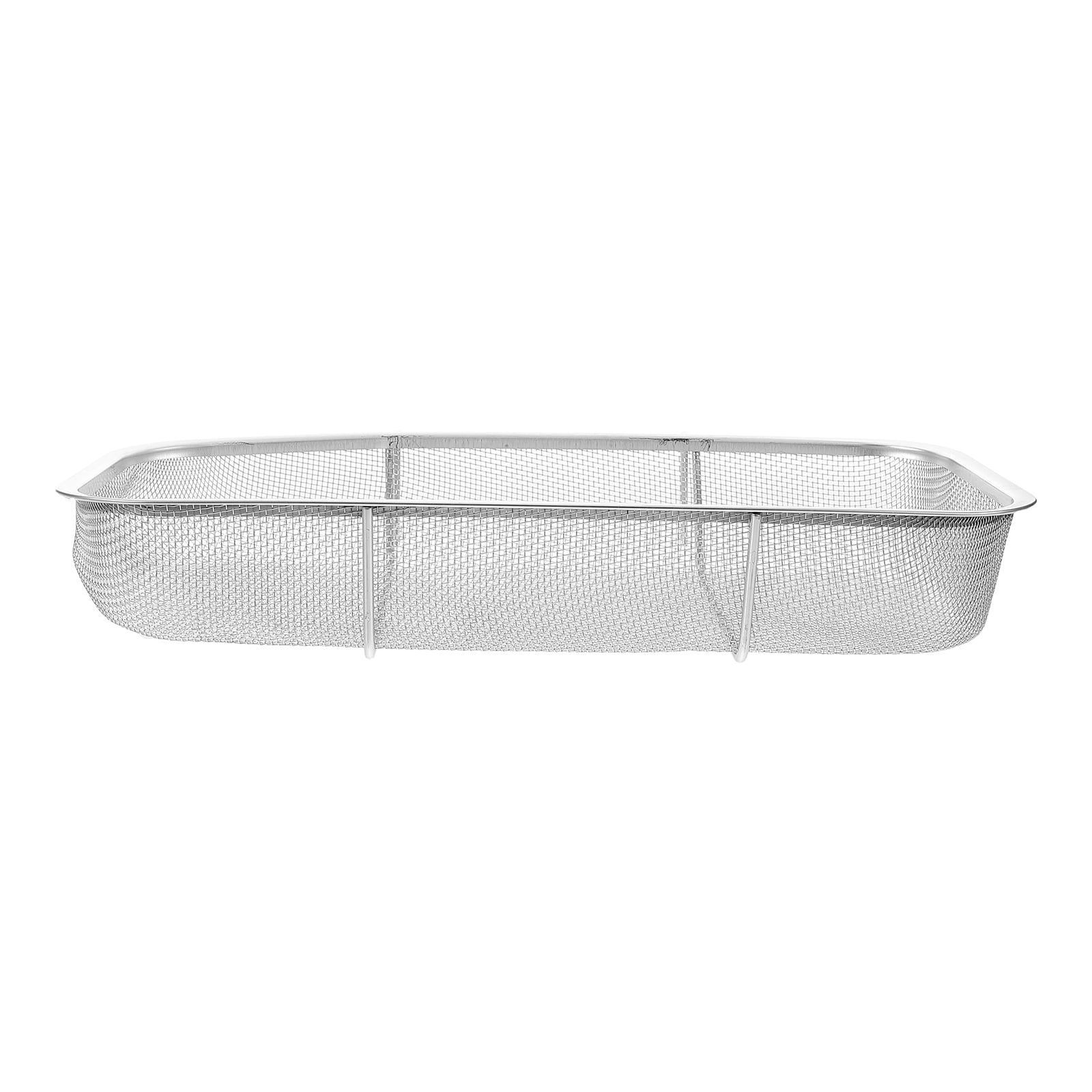OFFIGAM Stainless Steel Sink Colander Rectangular Silver for Kitchen ...