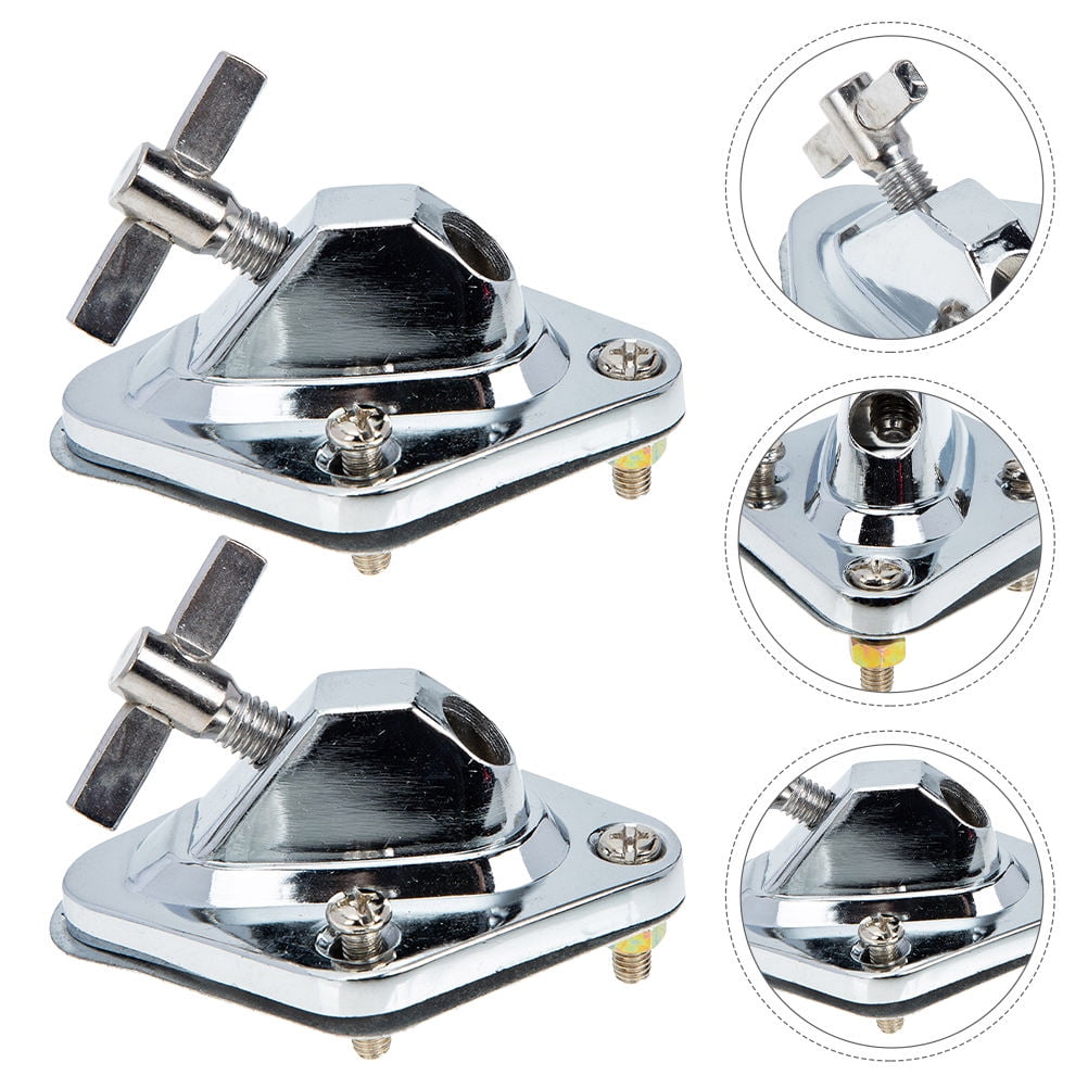OFFIGAM Tom Drum Leg Clamp Durable Construction 2Pcs Silver Alloy Low ...